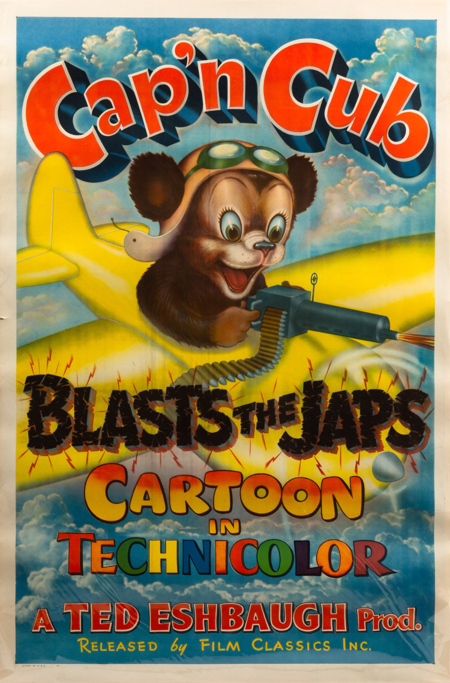 Rare Ted Eshbaugh, Cap'n Cub Movie Poster, 1945 | Cottone Auctions