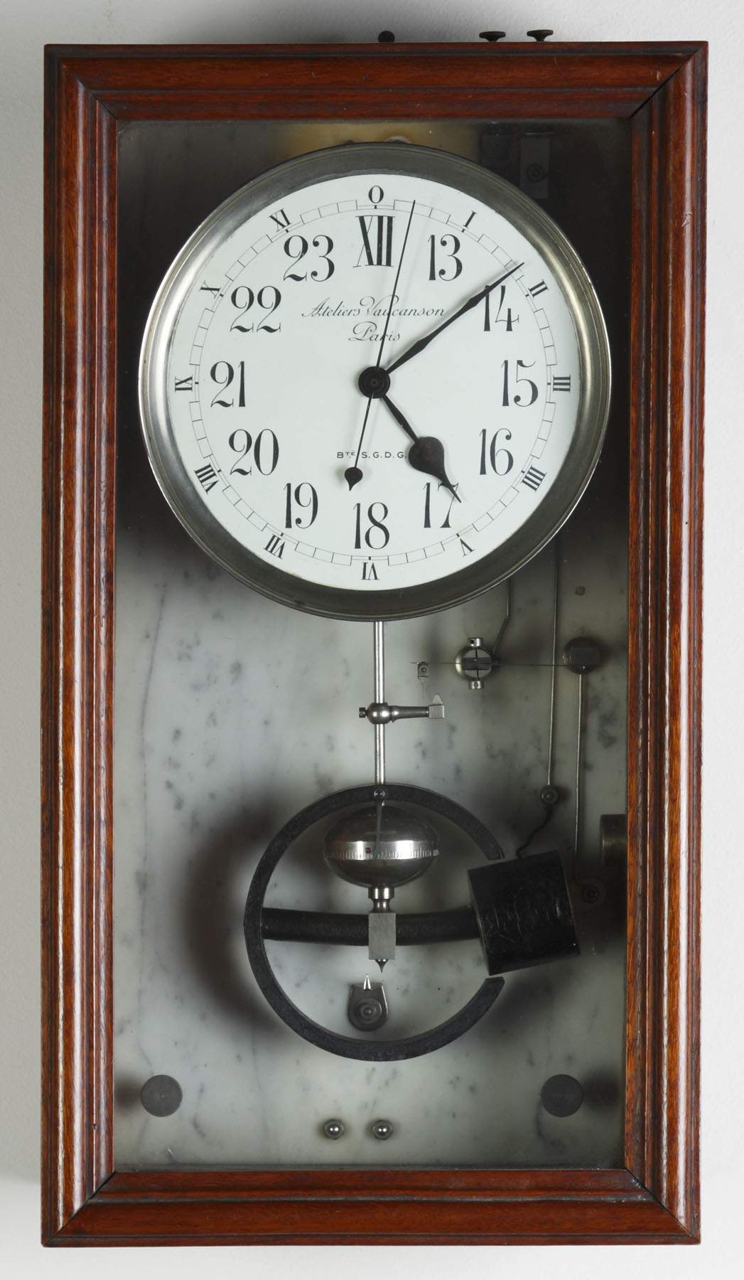 Ateliers Vaucanson, Paris, Electromagnet Wall Clock | Cottone Auctions
