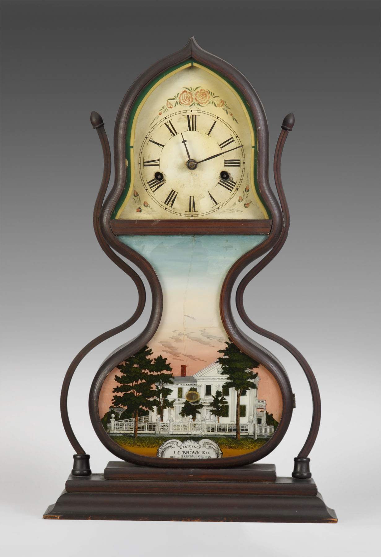 Fine & Rare J. C. Brown Acorn Shelf Clock | Cottone Auctions