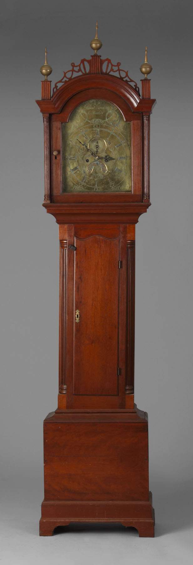 Daniel Burnap, E. Windsor, CT, Chippendale Cherry Tall Case | Cottone ...