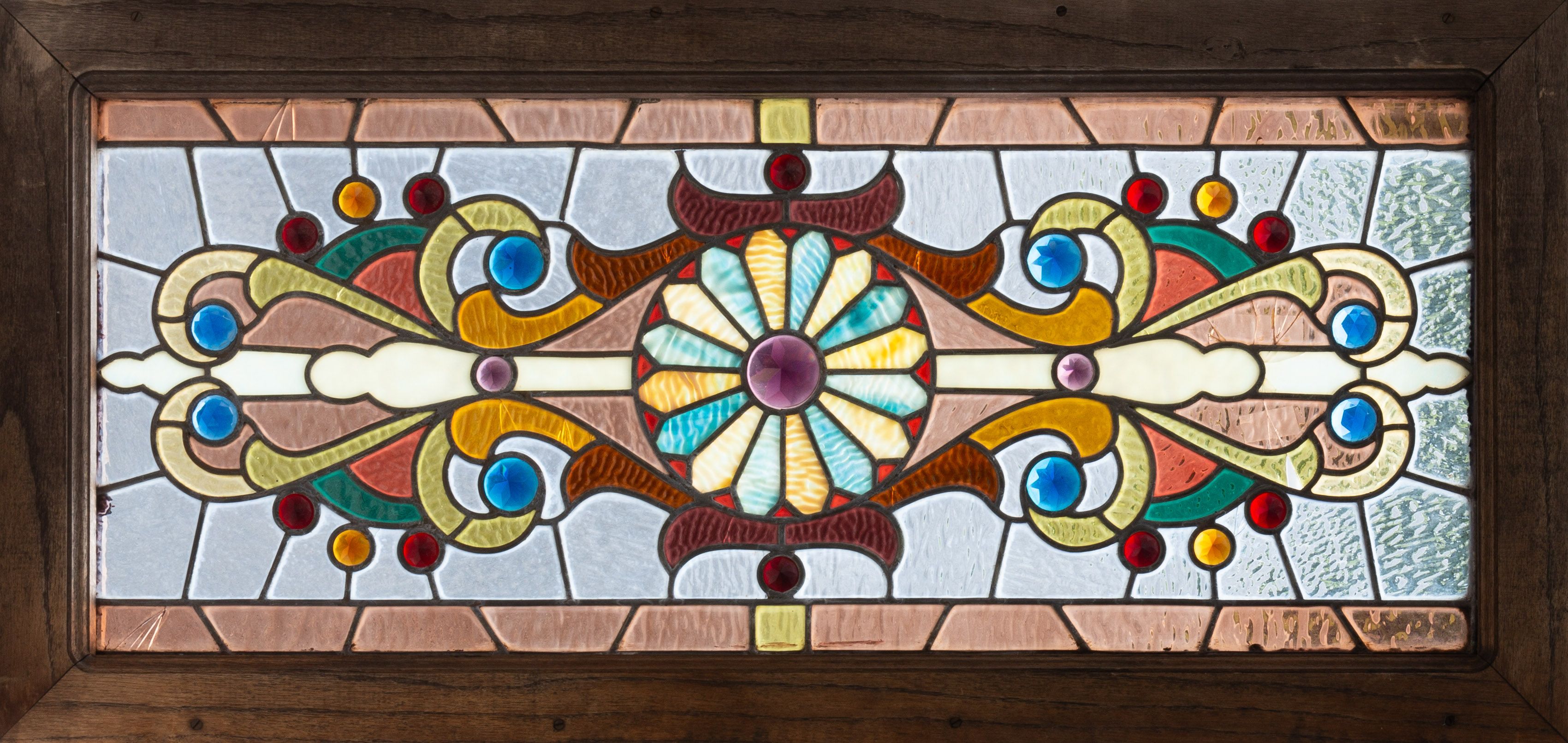 Leaded Glass Medallion Window | Cottone Auctions