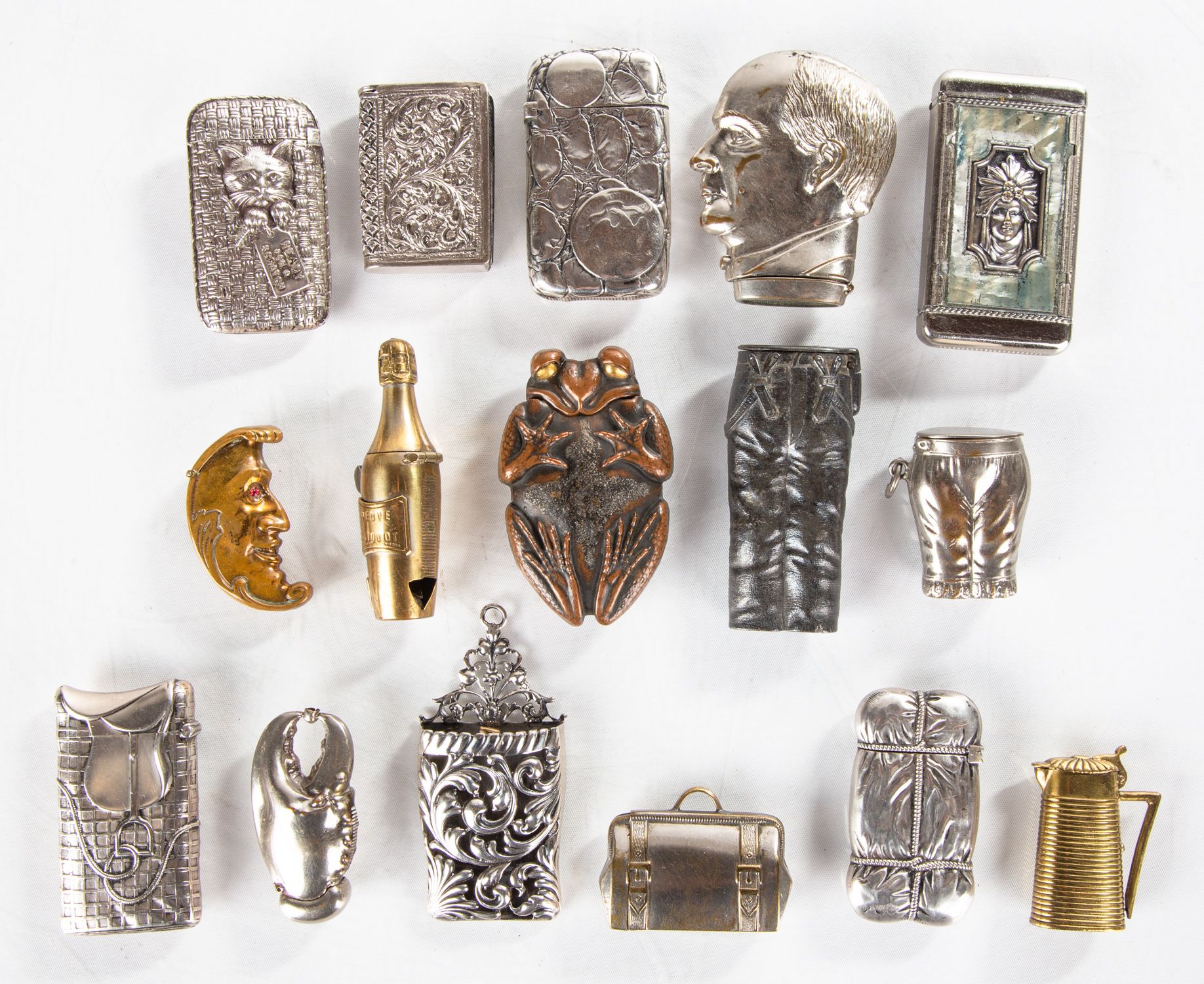Group of 19th Century and Early 20th Century Match Safes | Cottone Auctions