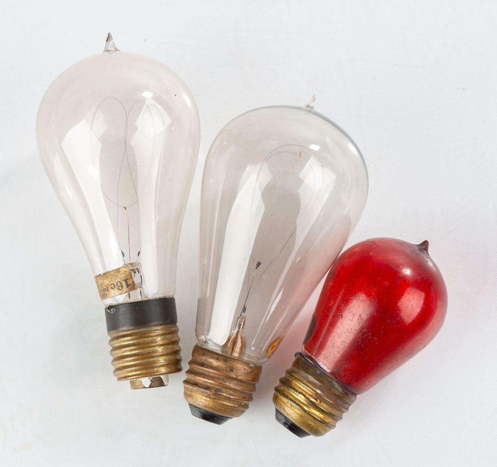 Three Antique Edison Light Bulbs | Cottone Auctions