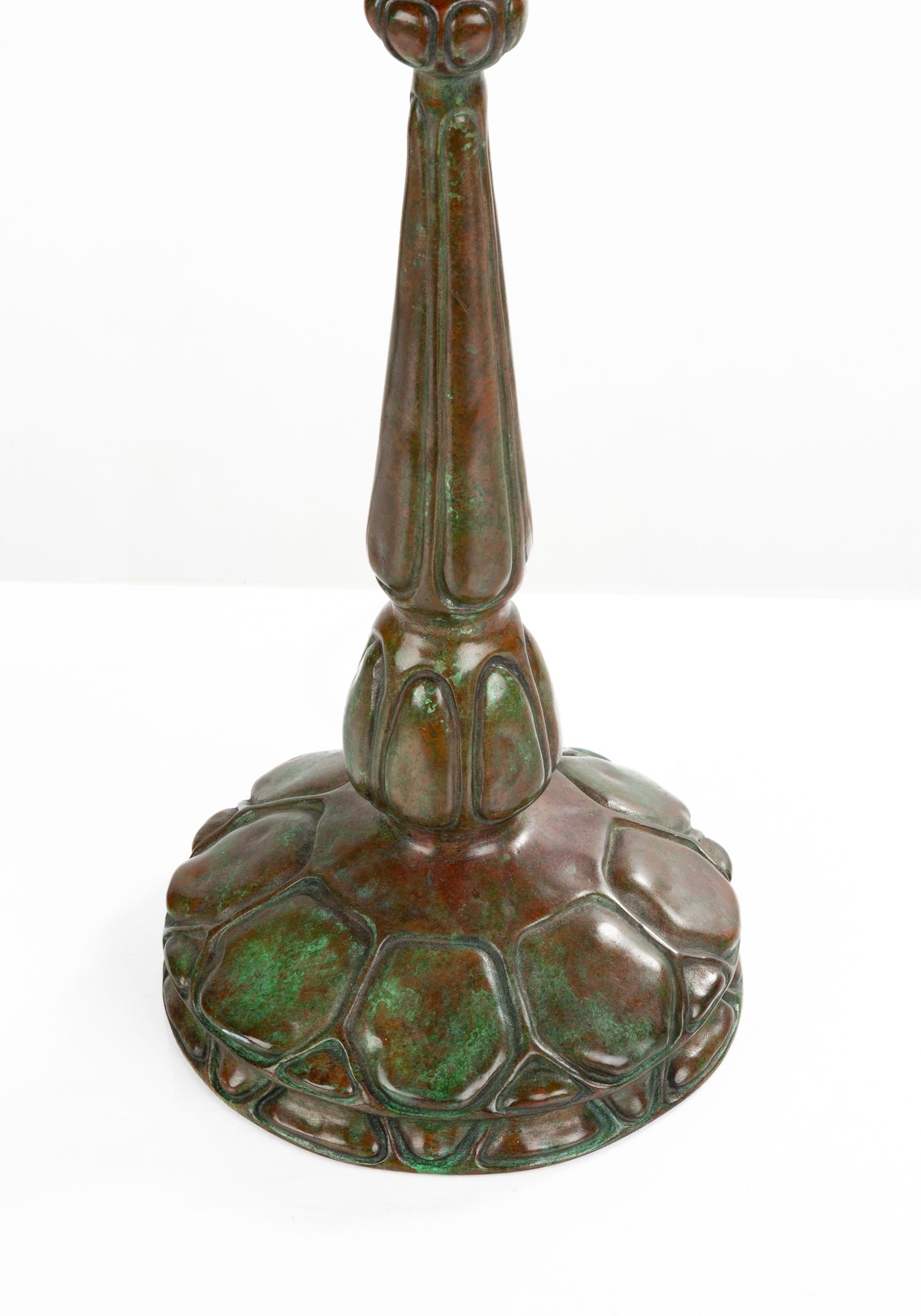 Faux Turtleback Lamp Base in the Manner of Tiffany Studios | Cottone ...