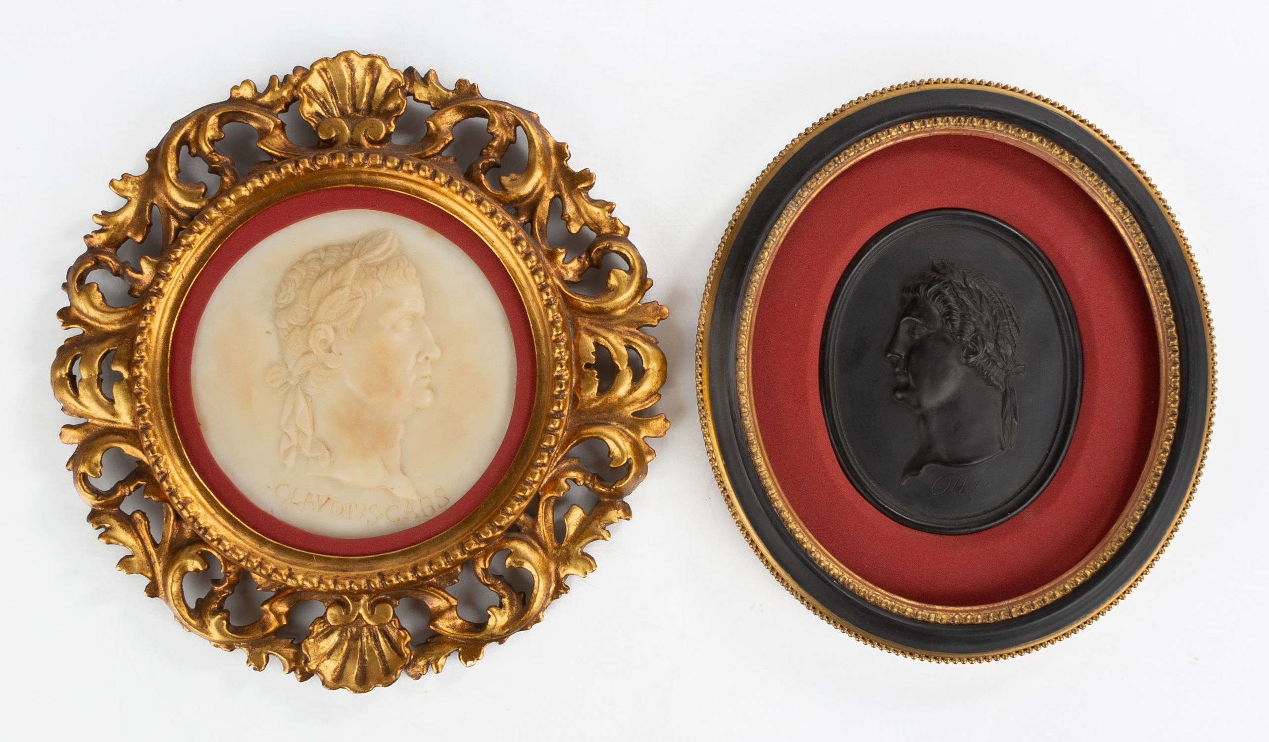 Two Grand Tour Style Portrait Medallions | Cottone Auctions