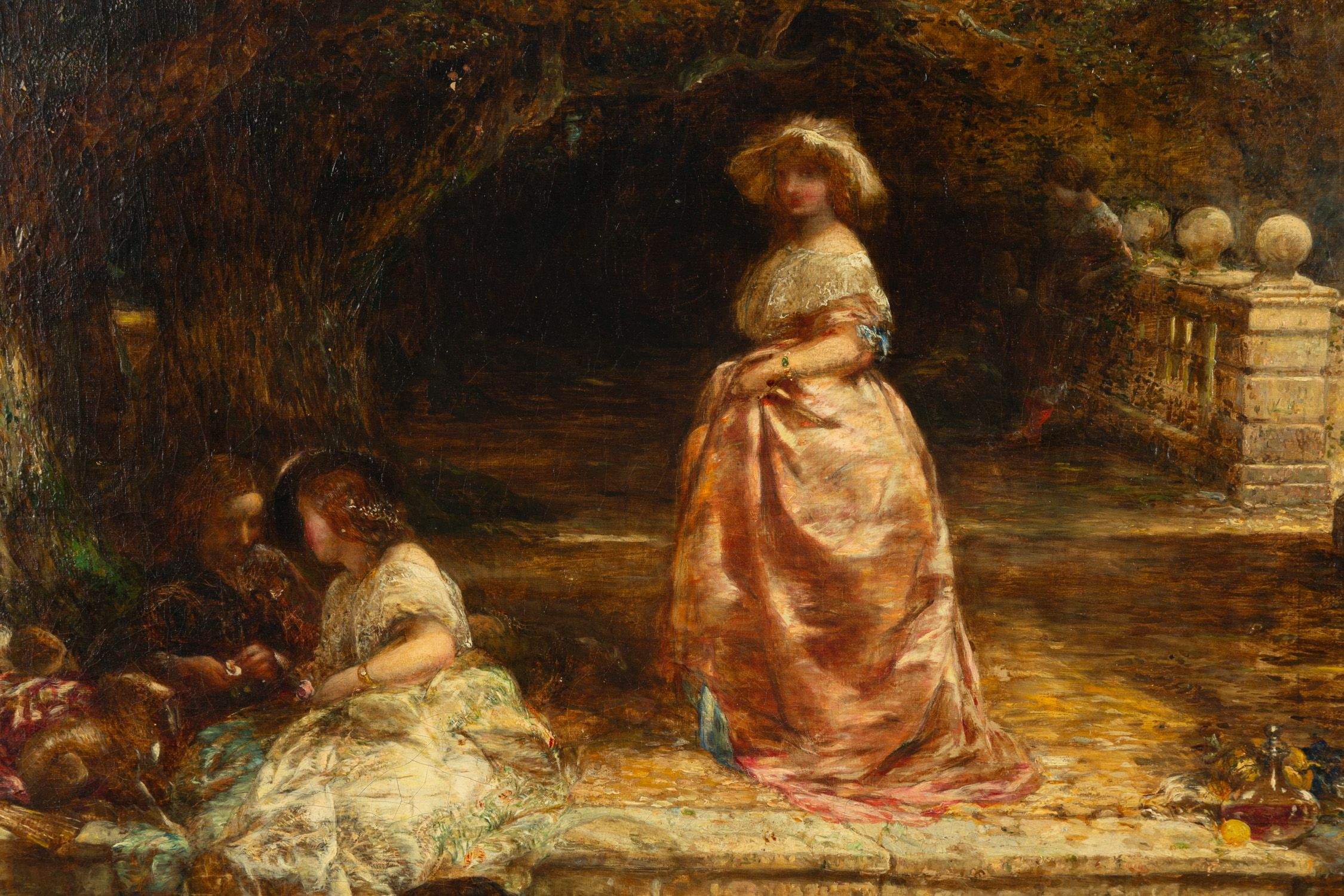 Attributed to Alfred Joseph Woolmer (British, 1805-1892) The Terrace ...