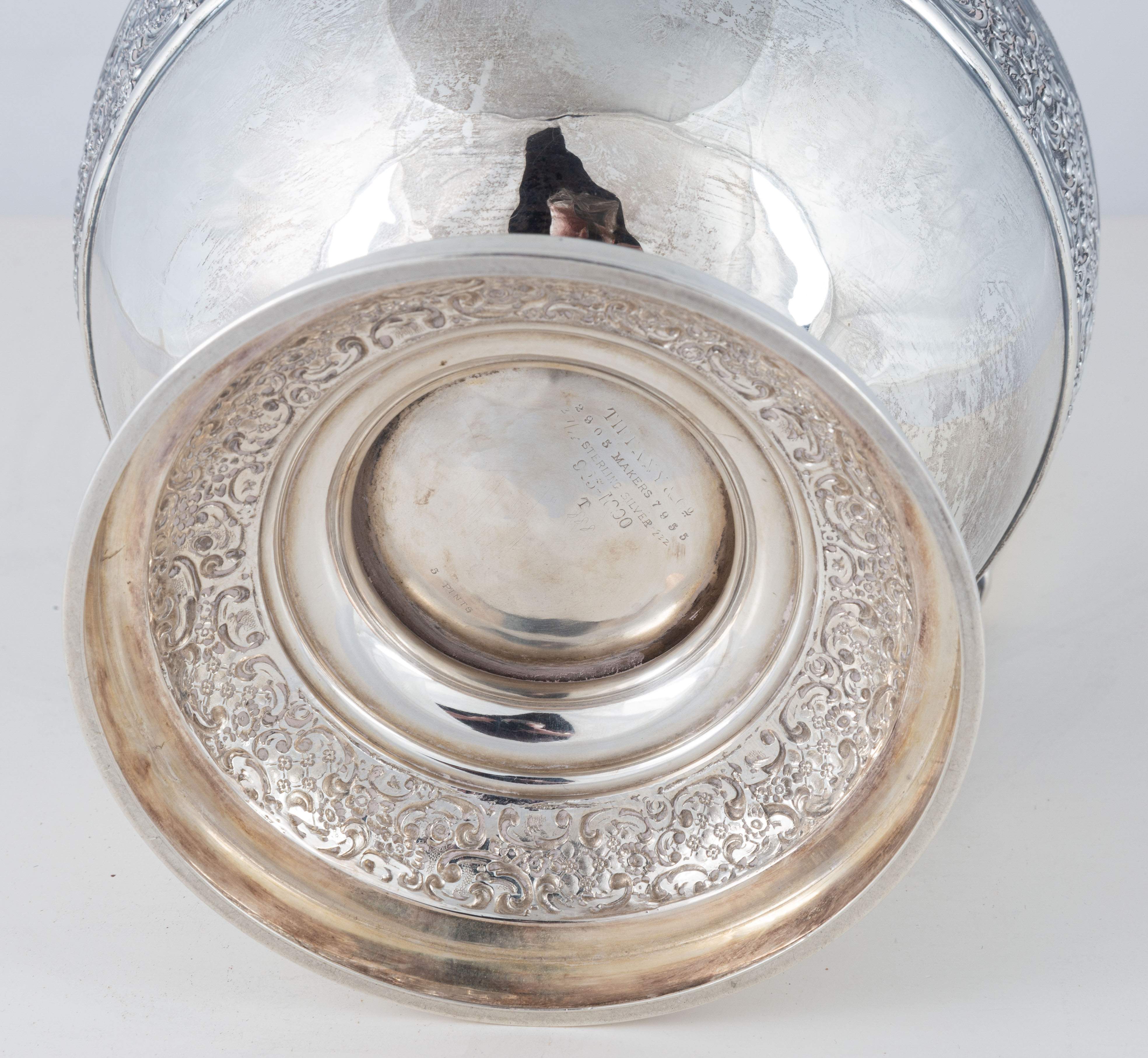 Tiffany & Co. Makers Sterling Silver Water Pitcher | Cottone Auctions