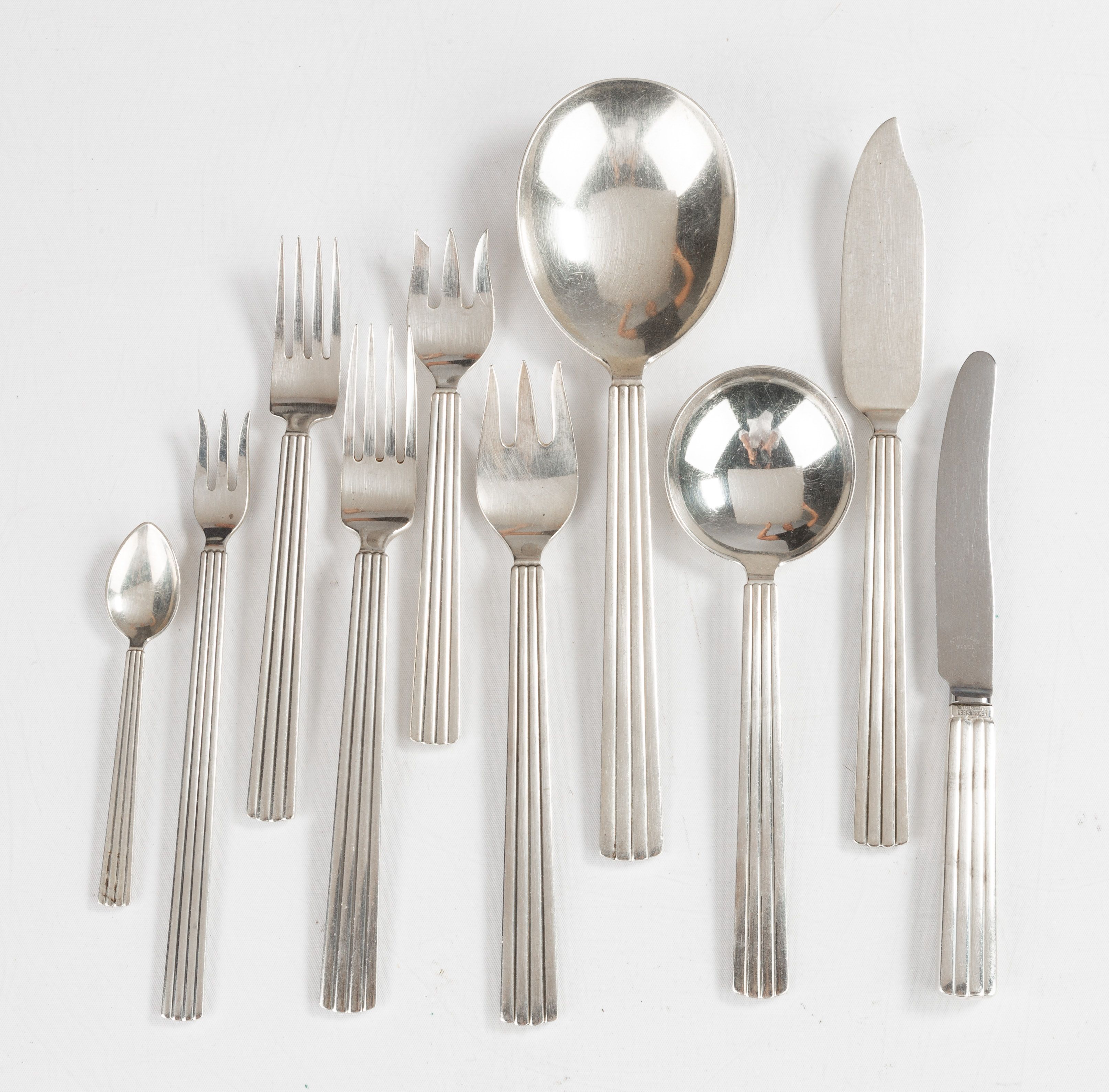 Georg Jensen Bernadotte Sterling Silver Flatware | Cottone Auctions