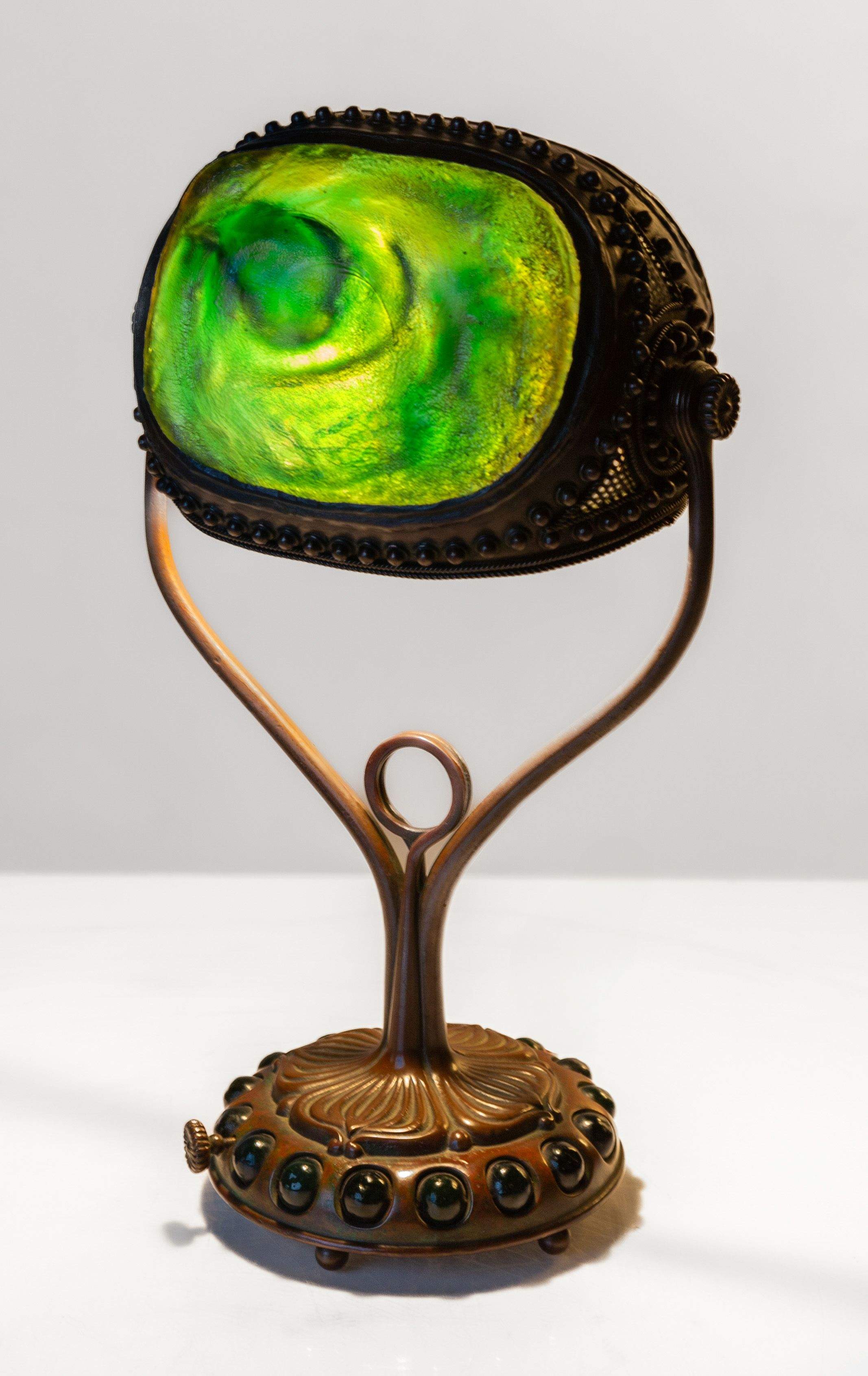 Tiffany Studios Jeweled Turtleback Desk Lamp | Cottone Auctions