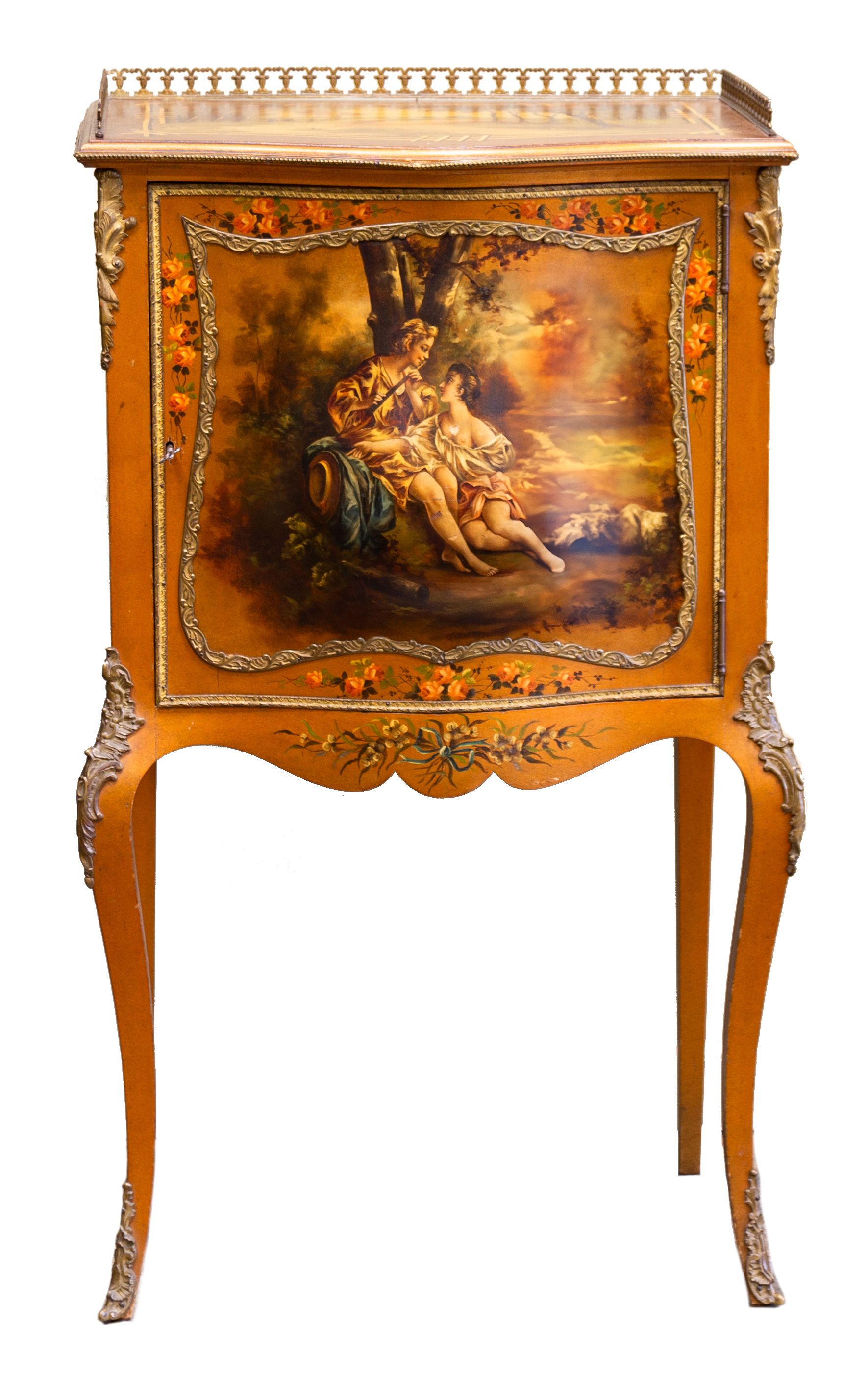 French Vernis Martin Style Music Stand | Cottone Auctions