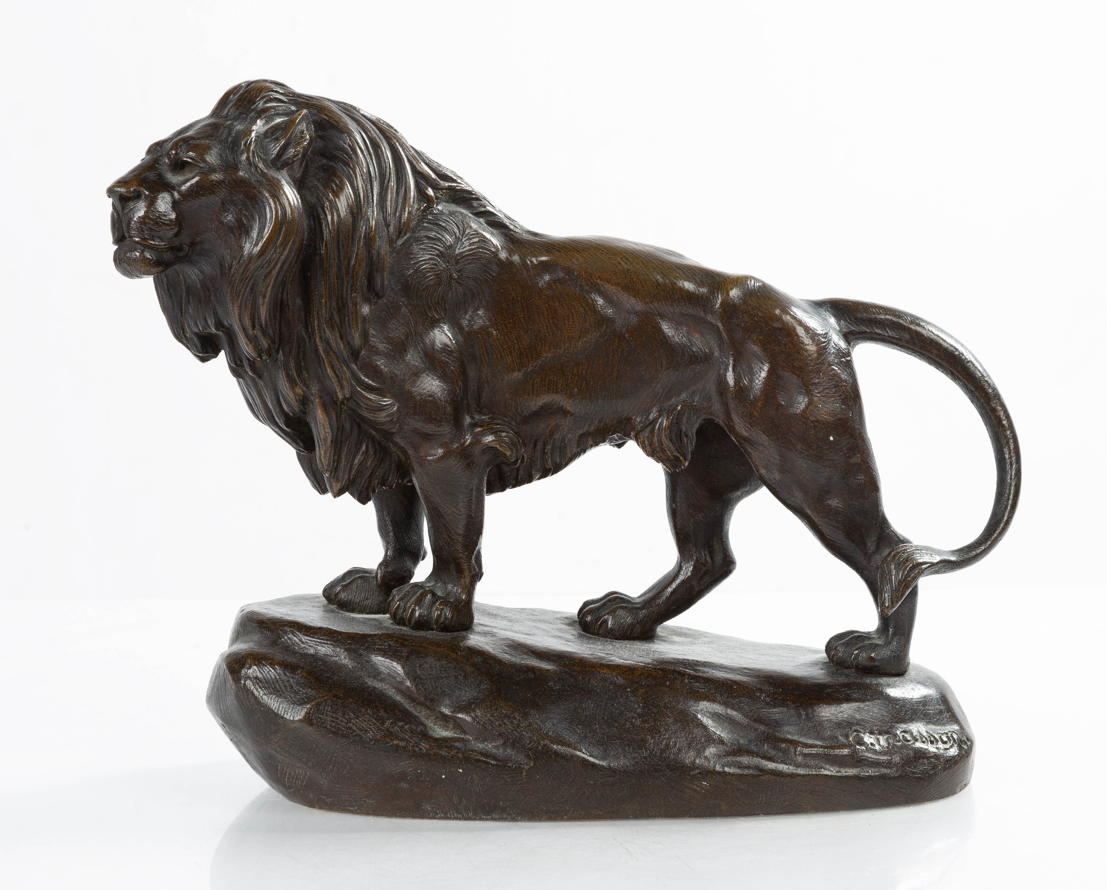 Charles Masson (French, 1822-1894) Bronze Lion | Cottone Auctions