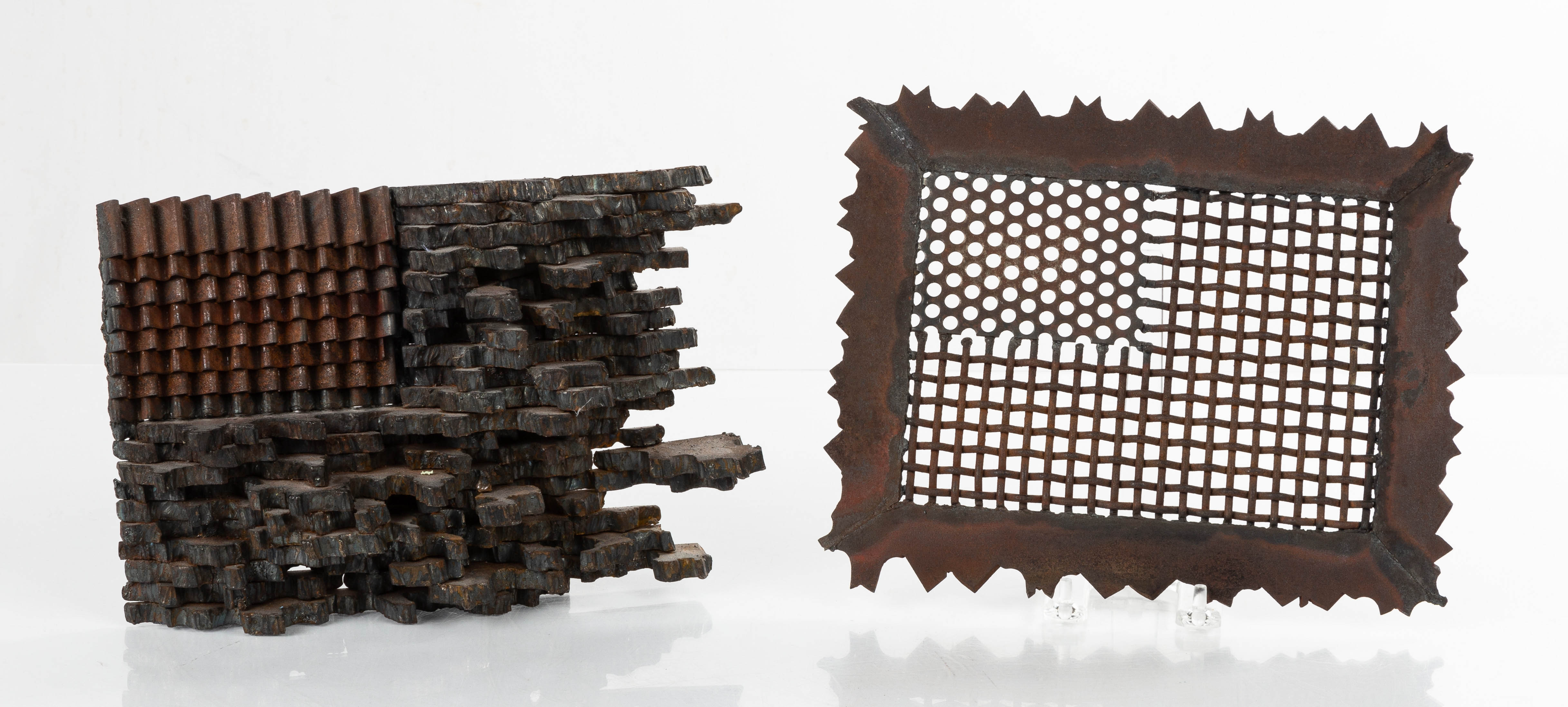 Two Larry Kagan (American, b. 1946) Steel Flag Sculptures | Cottone ...