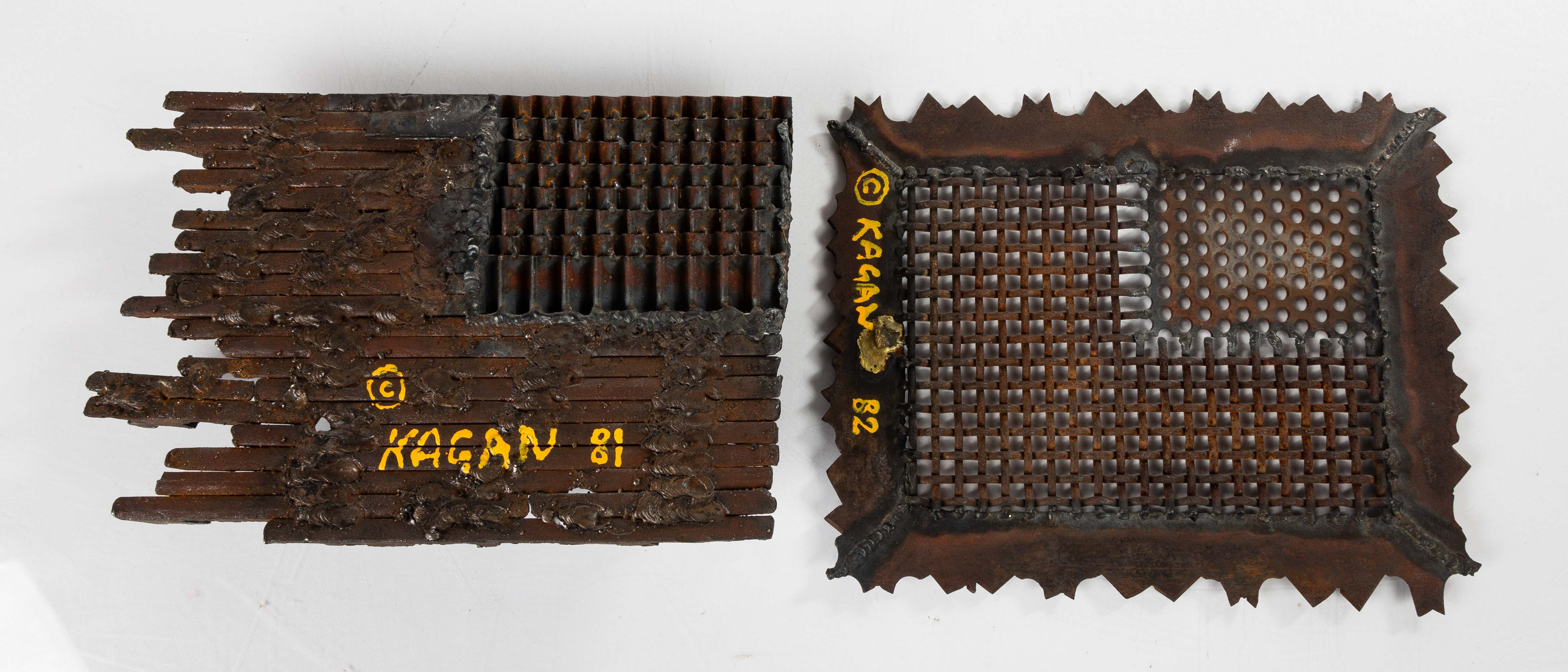 Two Larry Kagan (American, b. 1946) Steel Flag Sculptures | Cottone ...