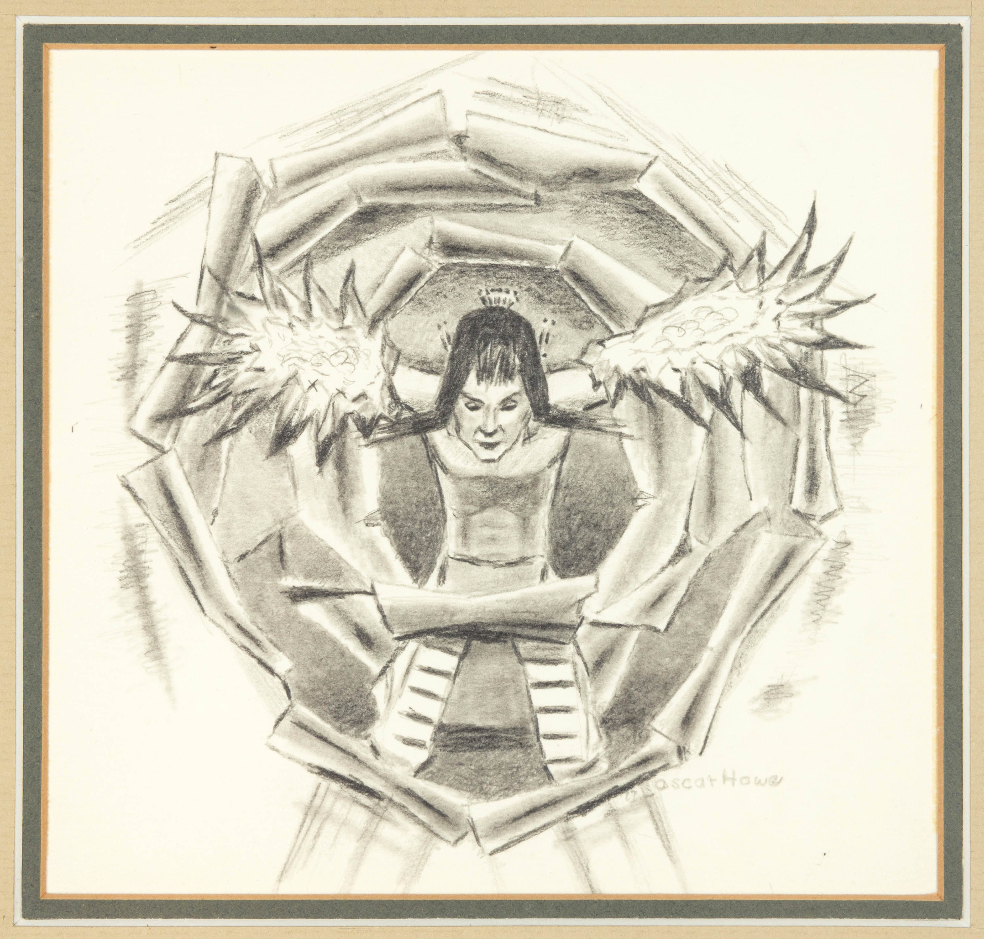 Oscar Howe (American, 1915-1983) Drawing | Cottone Auctions