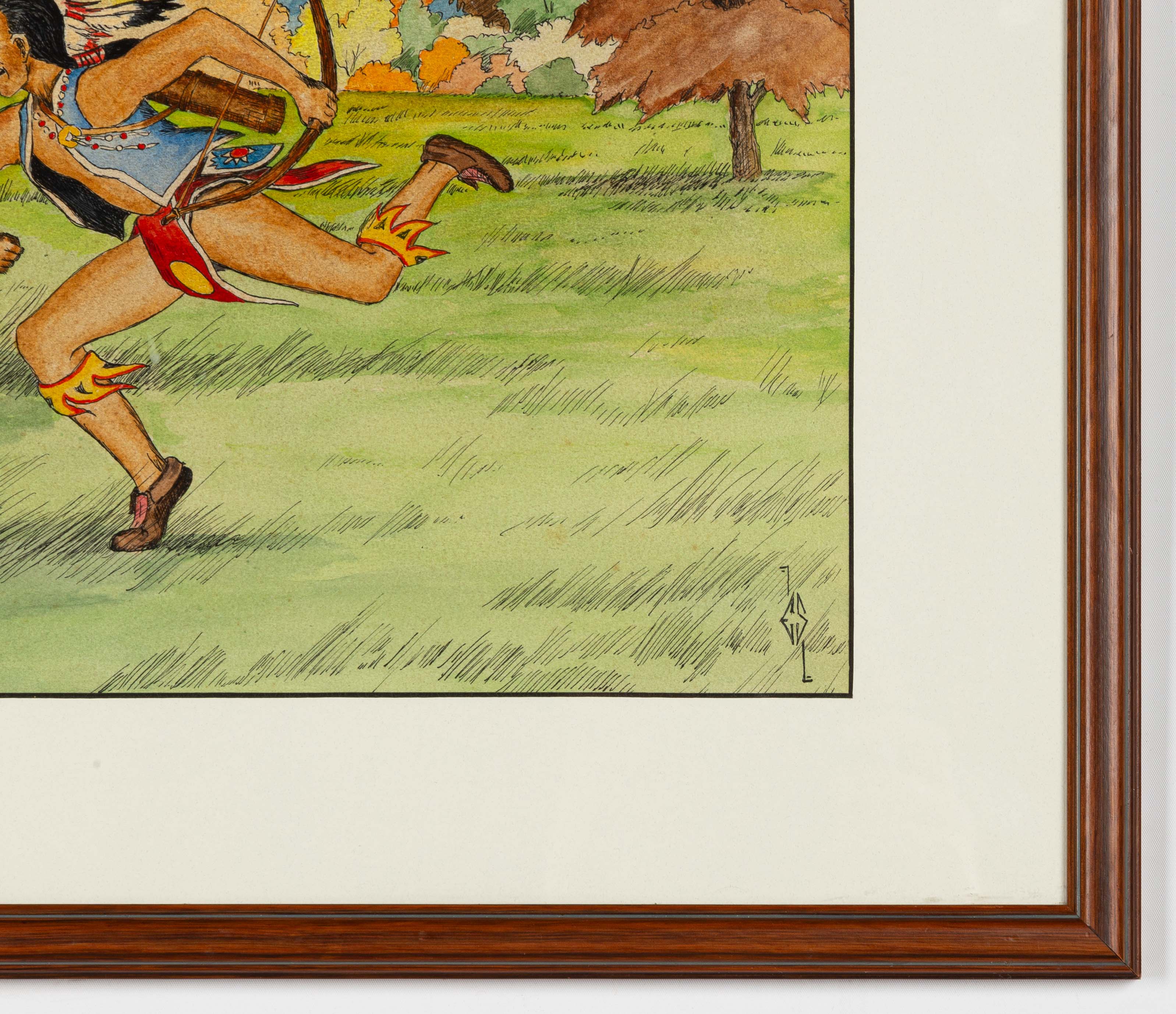 Ernest Peter Smith (Native American, 1907-1975) Native American Scene ...