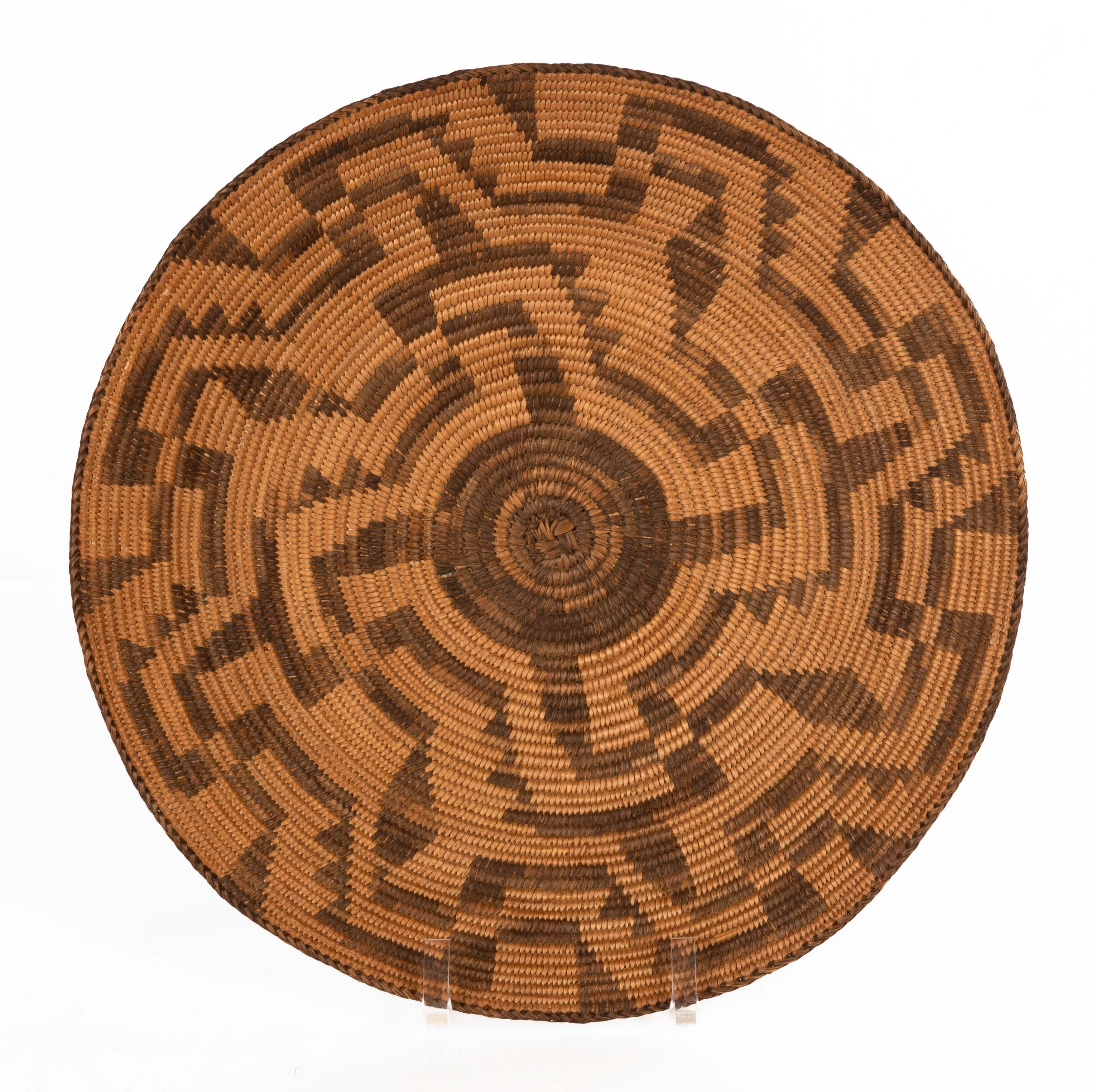 Native American Pima Basket Tray | Cottone Auctions