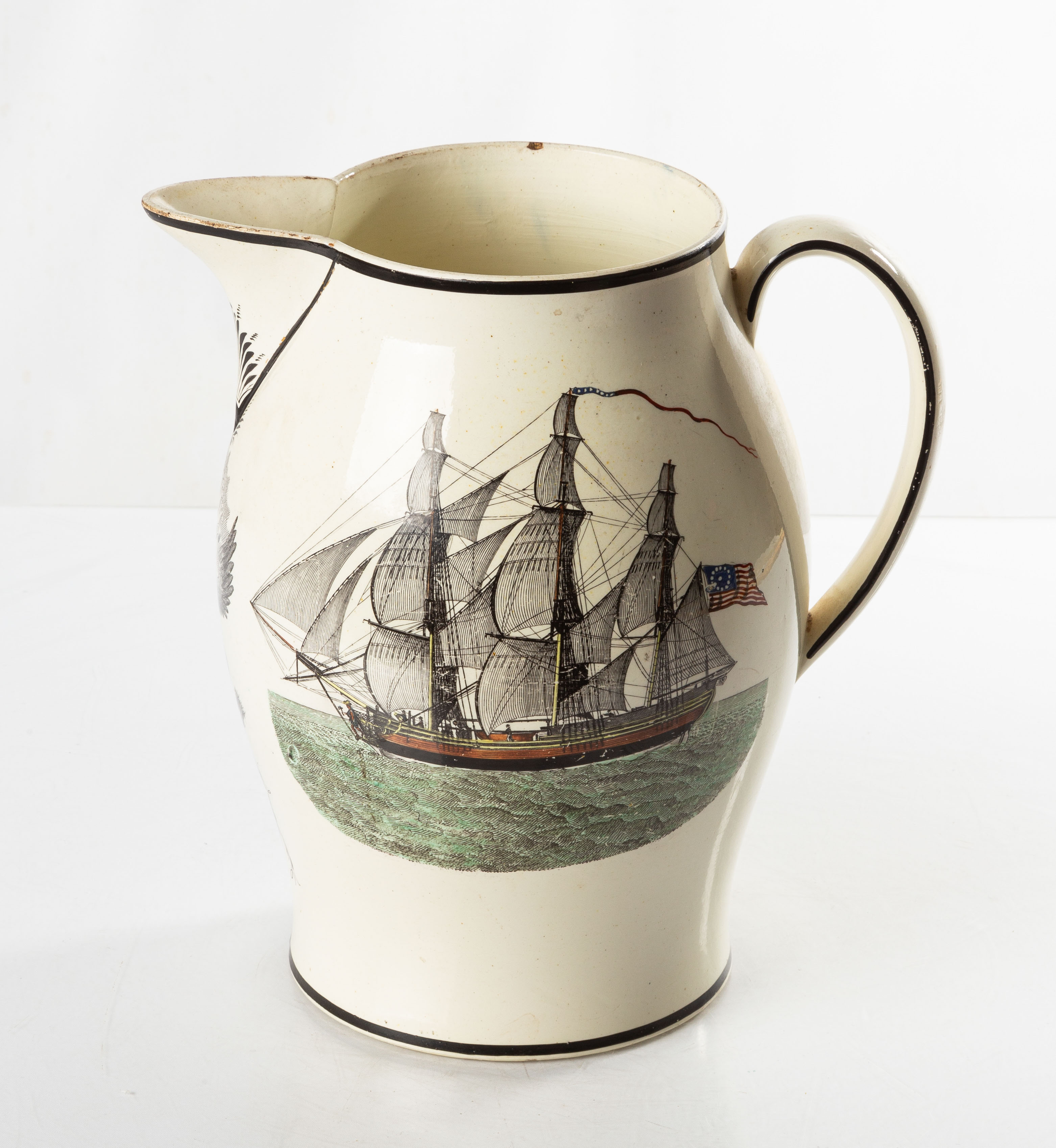 Washington in Glory Liverpool Pitcher | Cottone Auctions
