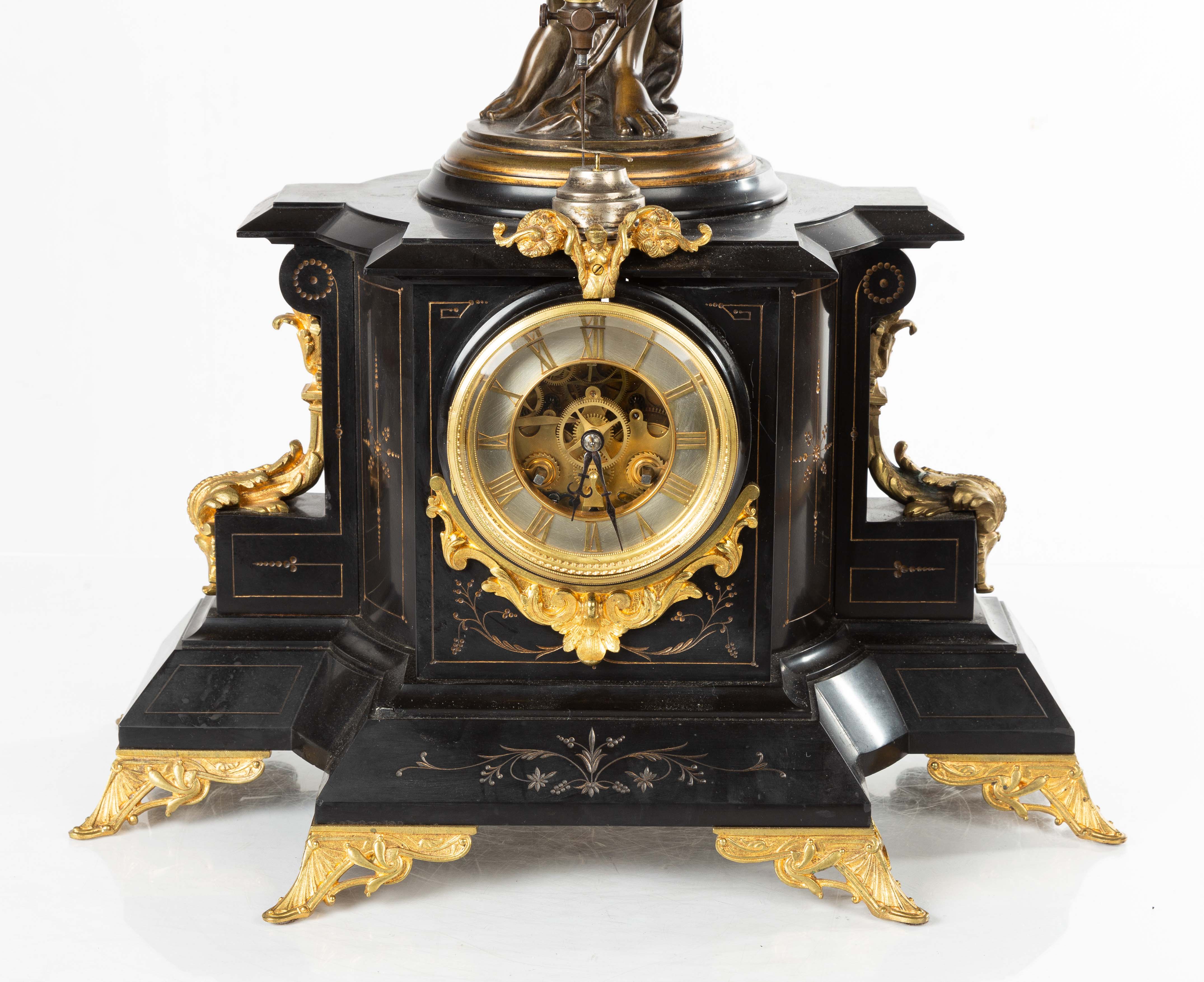 Rare Eugene Farcot (French, 1830-1896) Conical Pendulum Mystery Clock ...