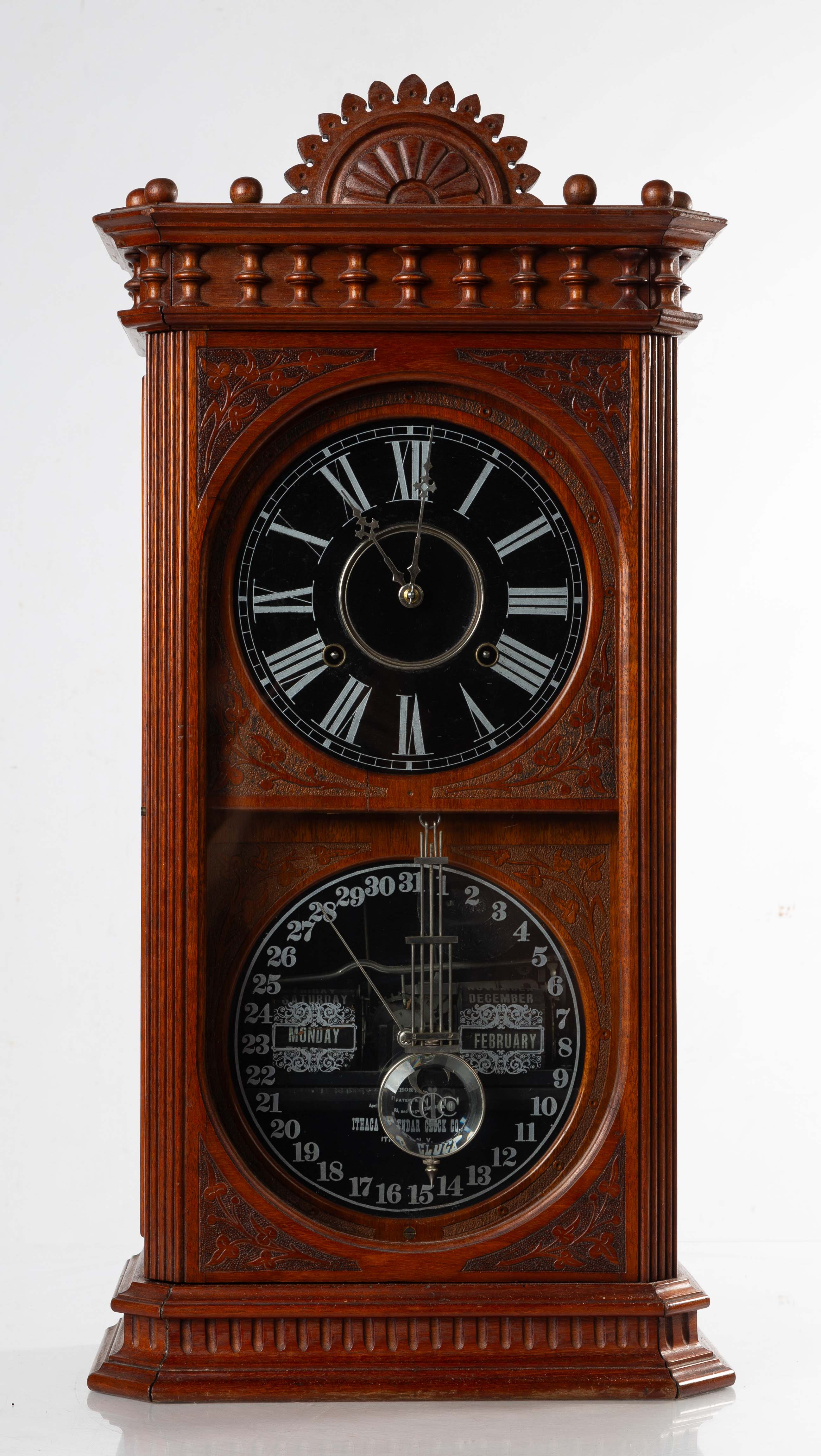 Ithaca Kildare Calendar Shelf Clock | Cottone Auctions