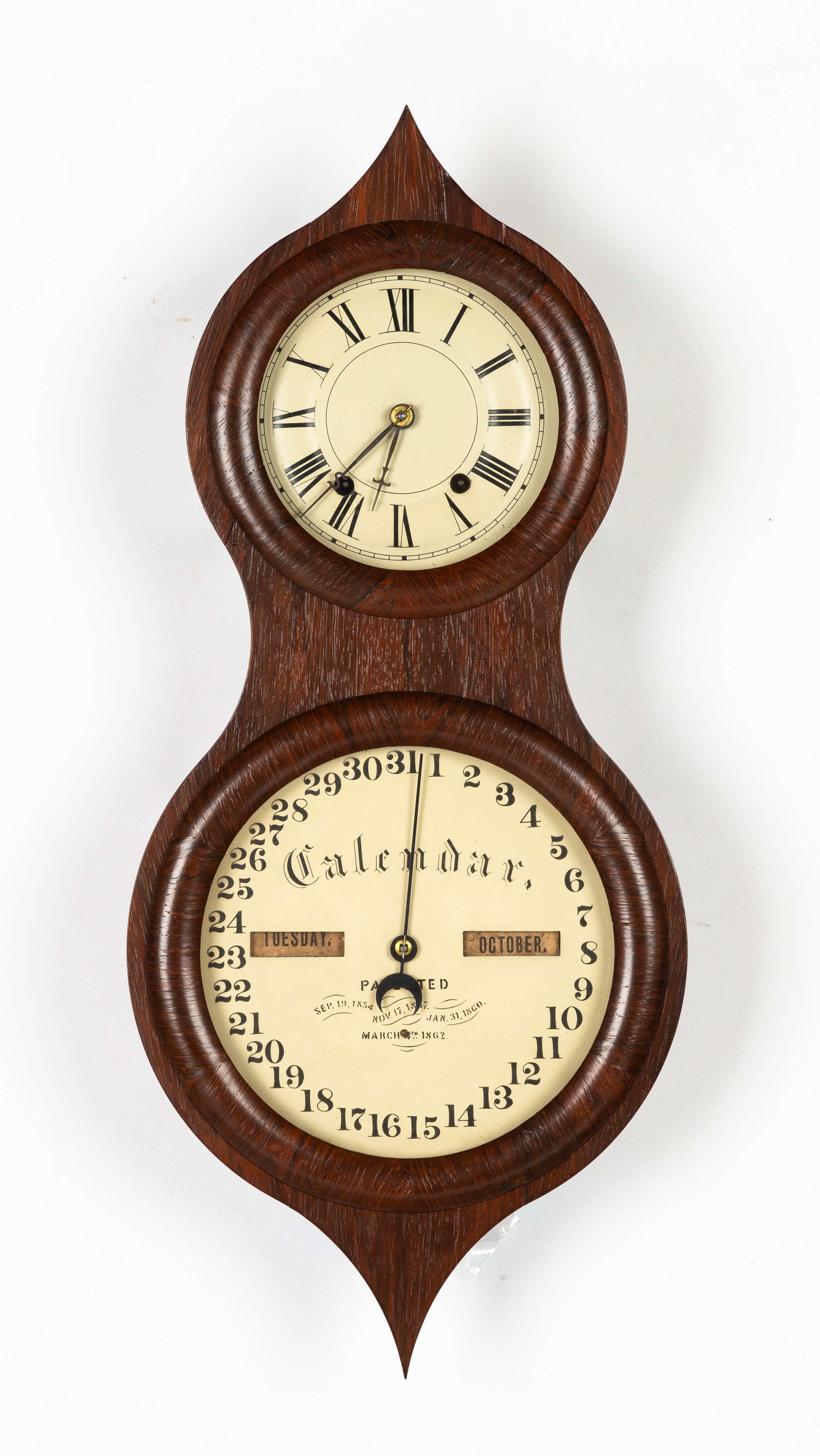 Seth Thomas Peanut Calendar Clock | Cottone Auctions