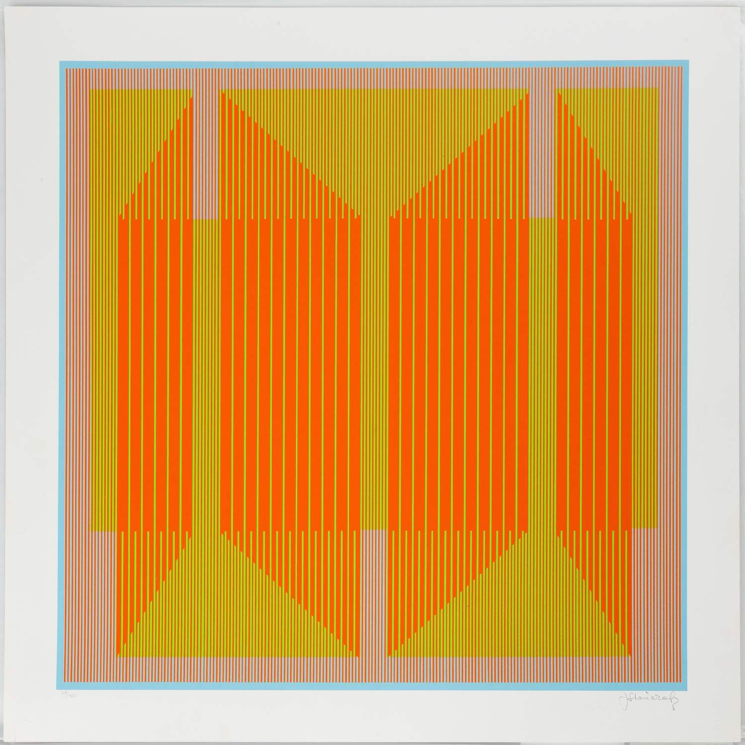 Julian Stanczak (American, 1928-2017) "Three Color Cut-Out" | Cottone ...