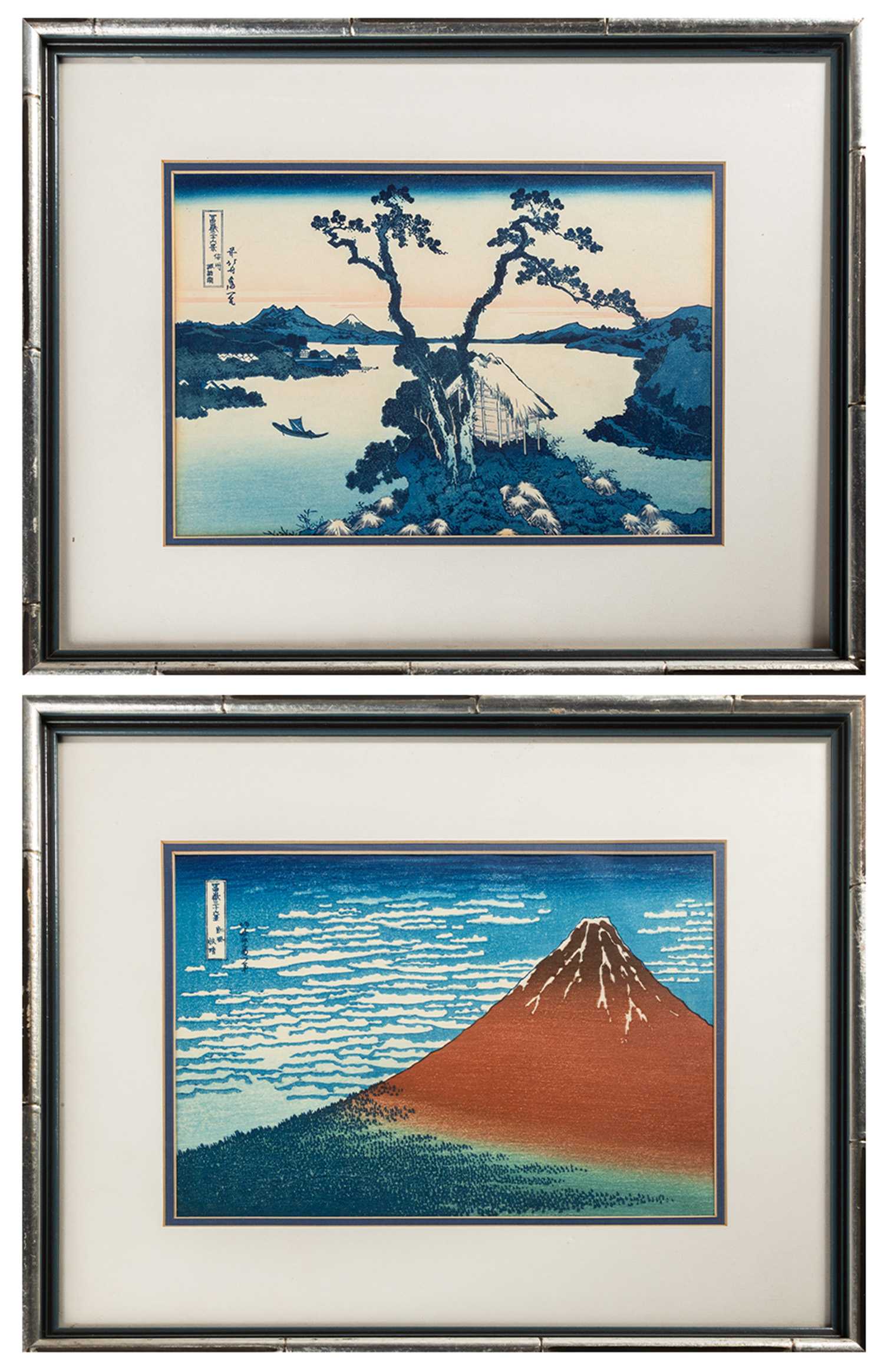 Two Katsushika Hokusai (Japanese, 1760-1849) Japanese Woodblock Prints ...