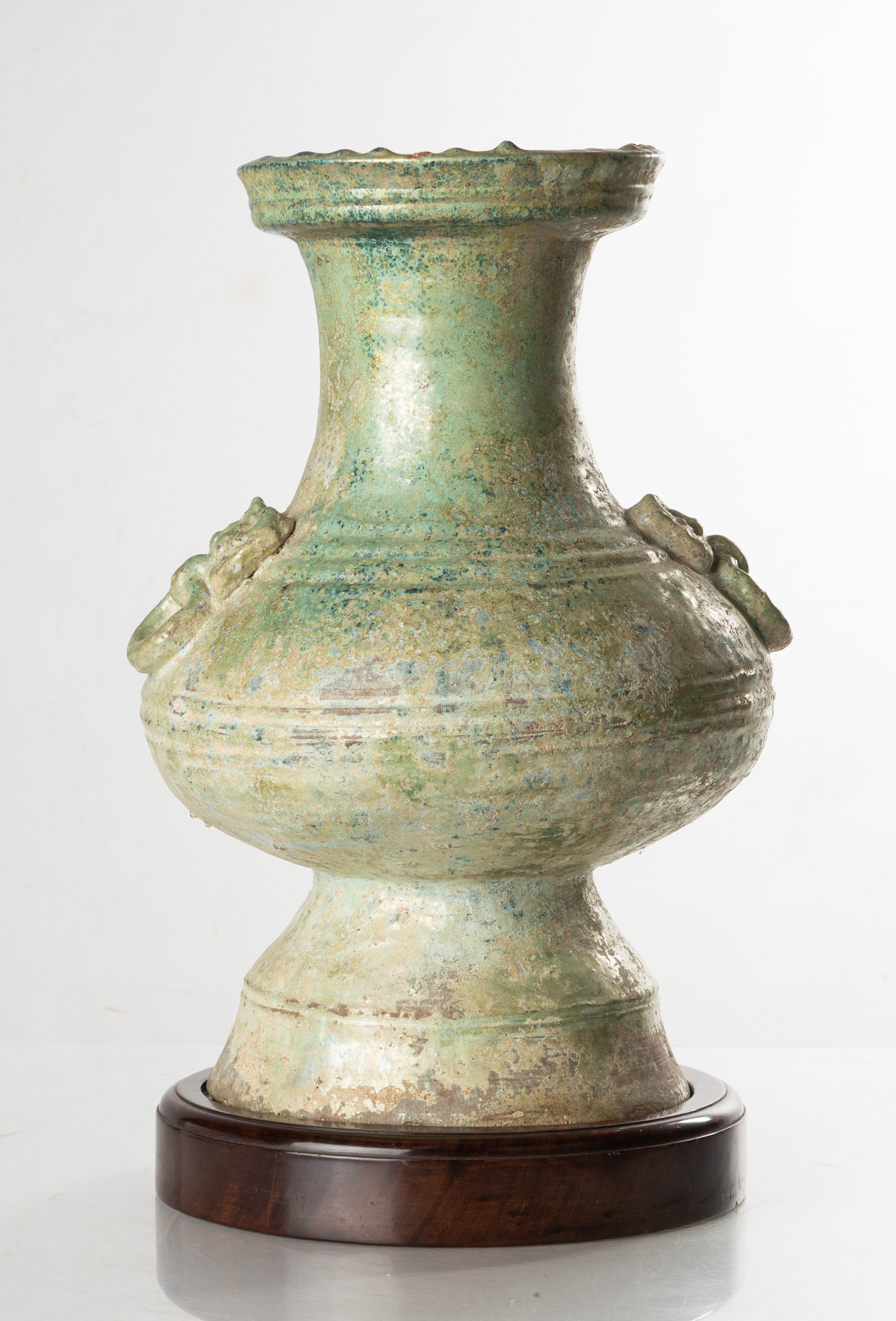 Chinese Green-Glazed Hu Form Vase | Cottone Auctions