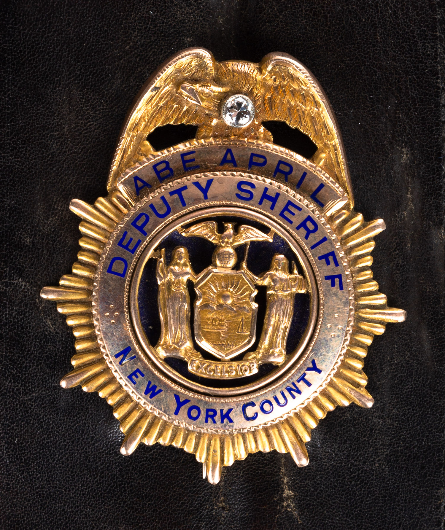 1926 14K Gold Deputy Sheriff Presentation Badge | Cottone Auctions