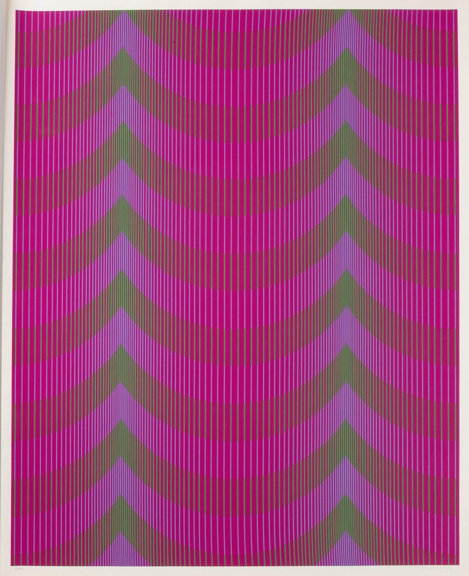 Julian Stanczak (American, 1928-2017) "Veiled" | Cottone Auctions