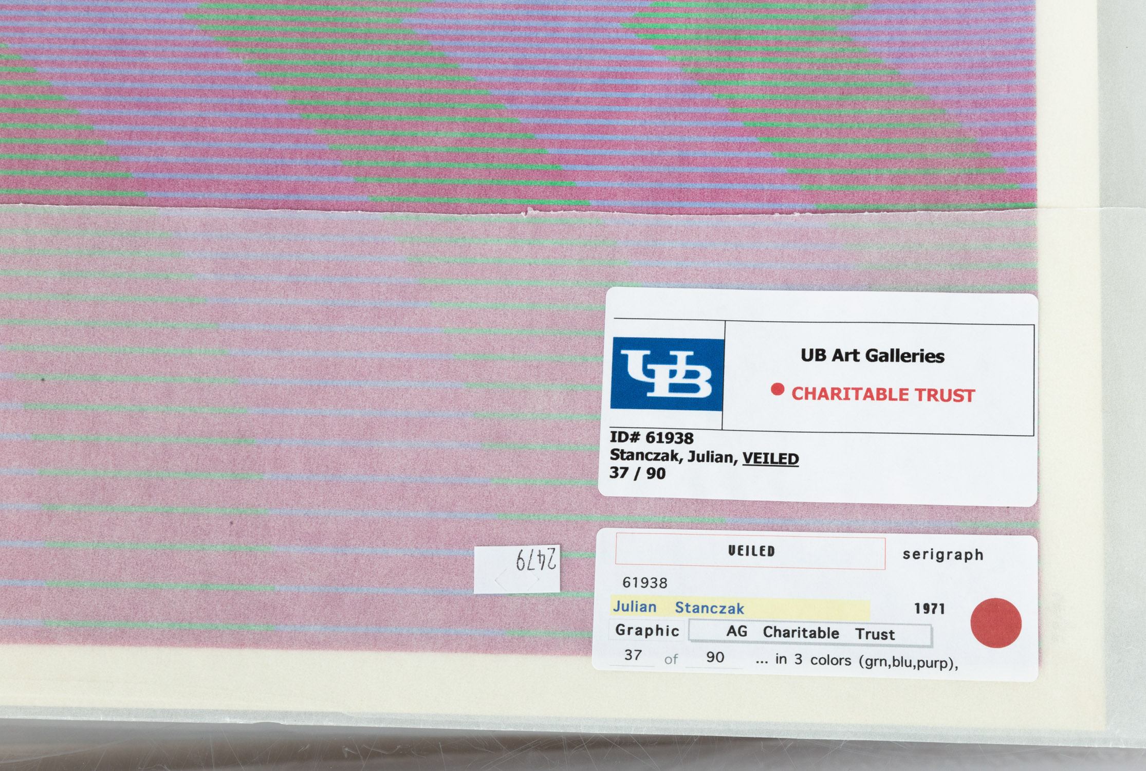 Julian Stanczak (American, 1928-2017) "Veiled" | Cottone Auctions