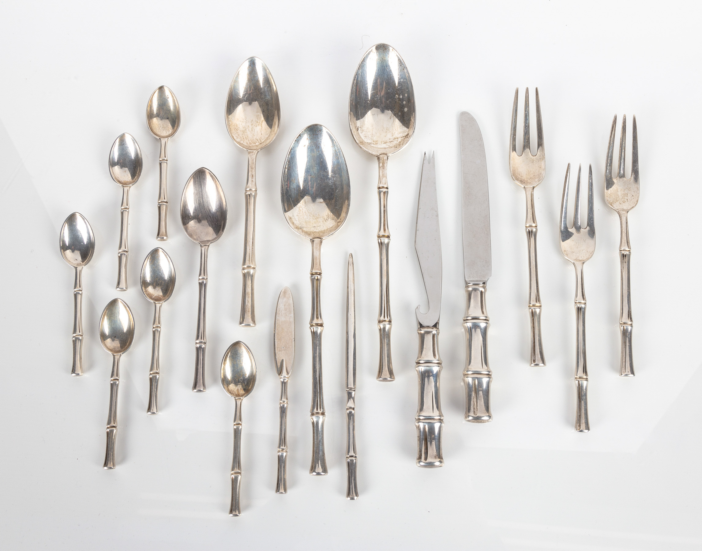 Tiffany & Co. Bamboo Sterling Silver Flatware | Cottone Auctions