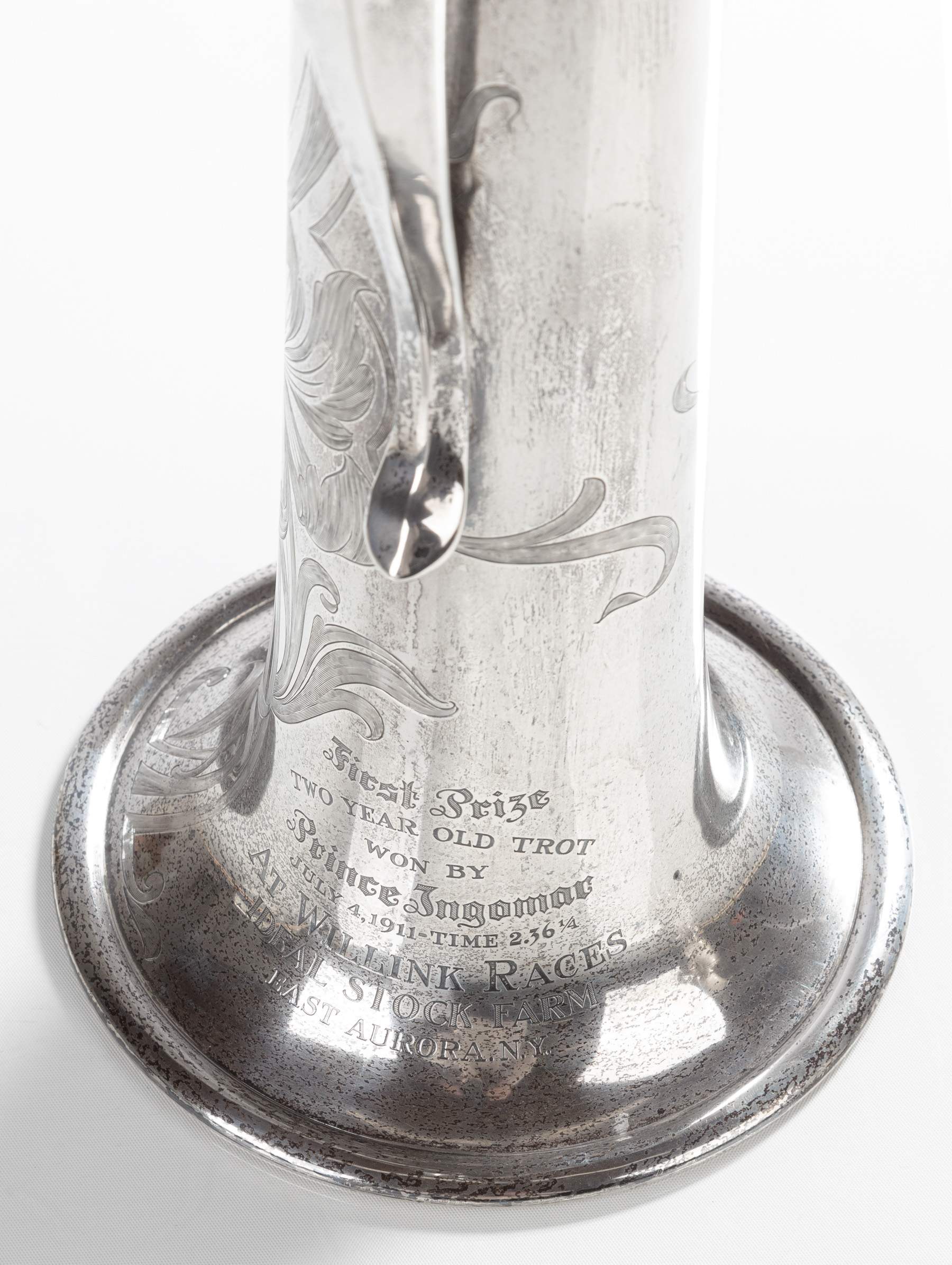 American Sterling Silver Presentation Trophy Pitcher | Cottone Auctions