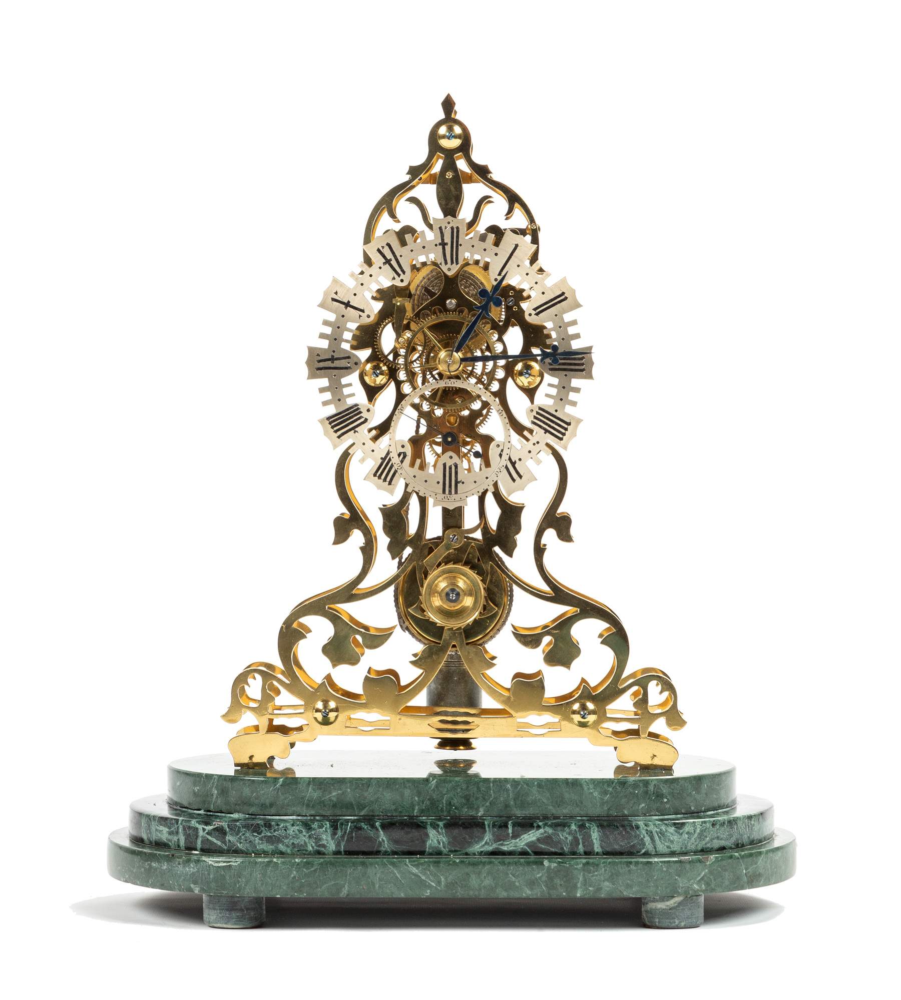 Skeleton Clock, Detent Escapement | Cottone Auctions