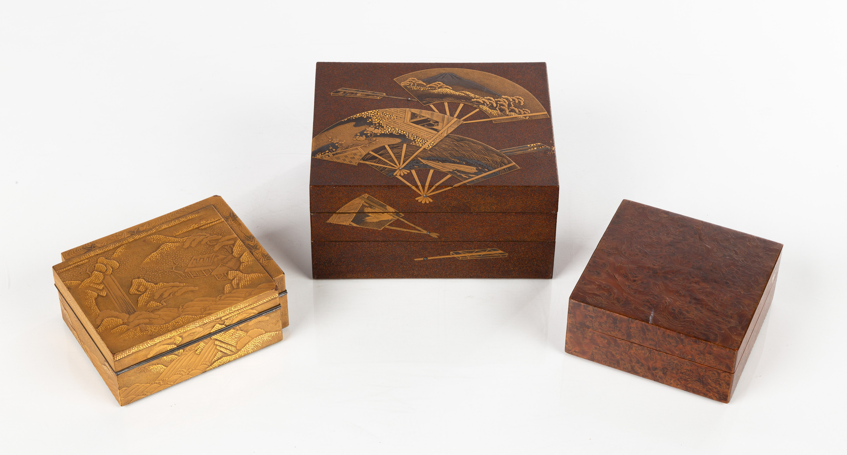 Japanese Lacquerware & Burl Boxes | Cottone Auctions
