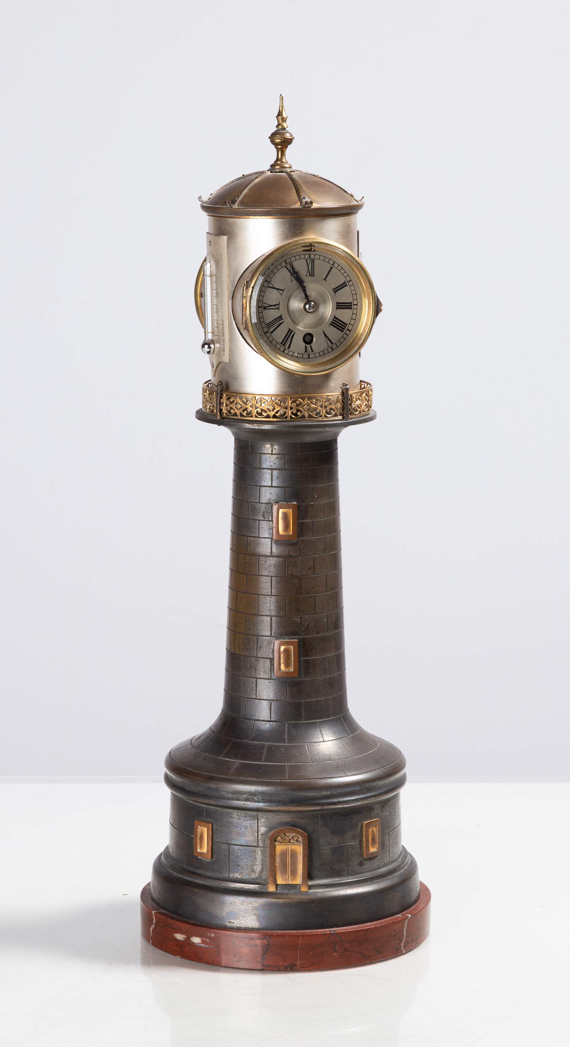 French Industrial Lighthouse Automated Clock | Cottone Auctions