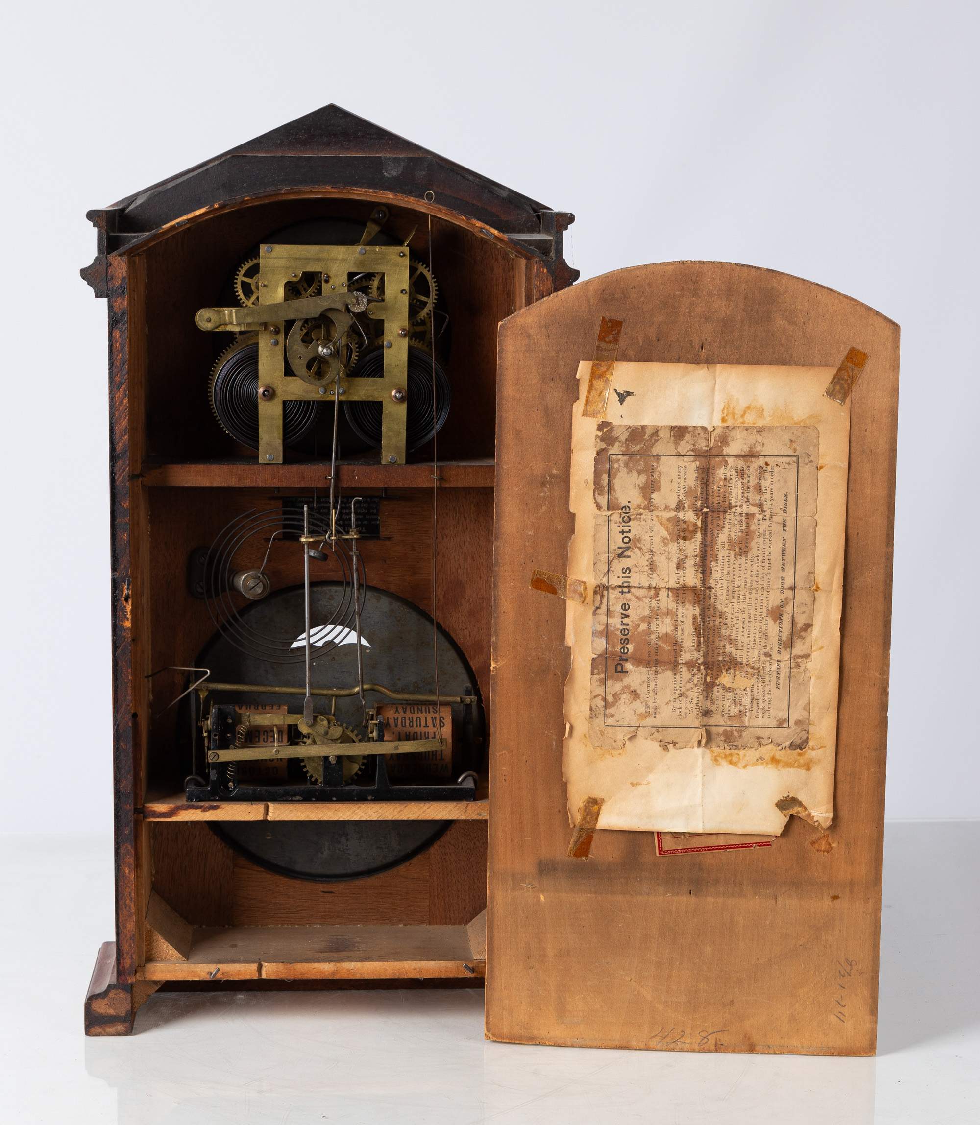 Ithaca Calendar Shelf Clock | Cottone Auctions