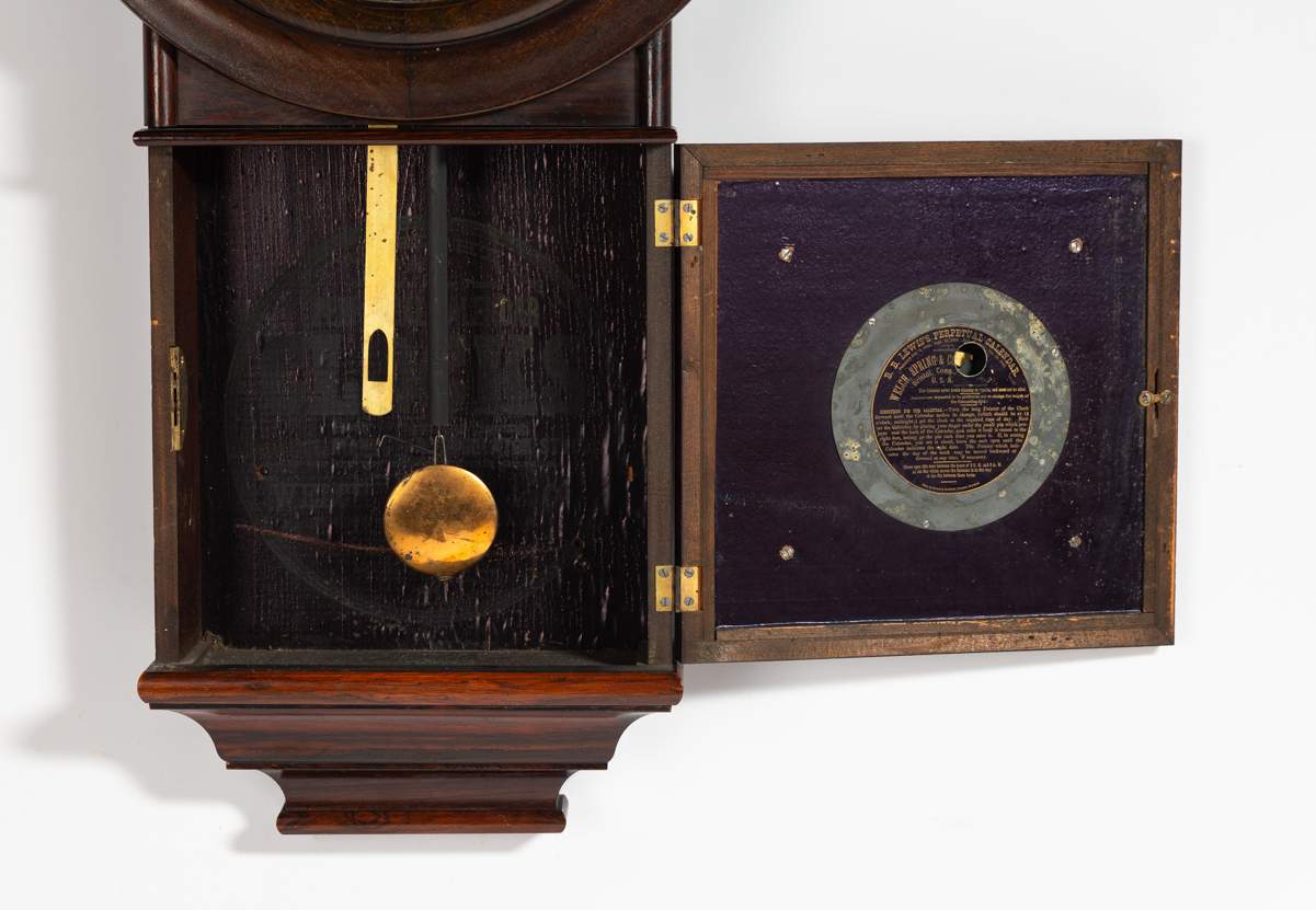 Welch Spring & Co. Regulator No. 4 Calendar Clock | Cottone Auctions