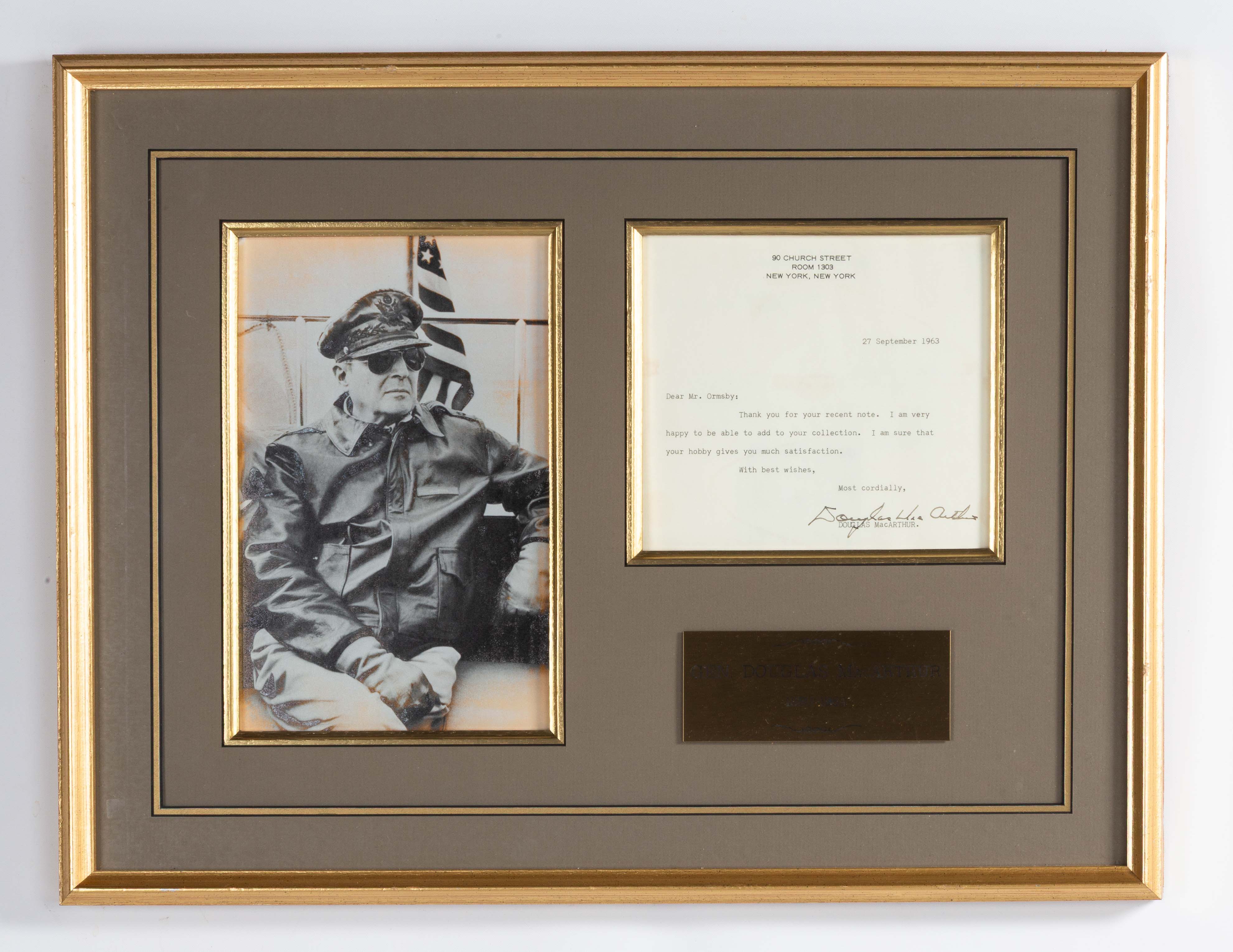 General Douglas MacArthur Autograph | Cottone Auctions