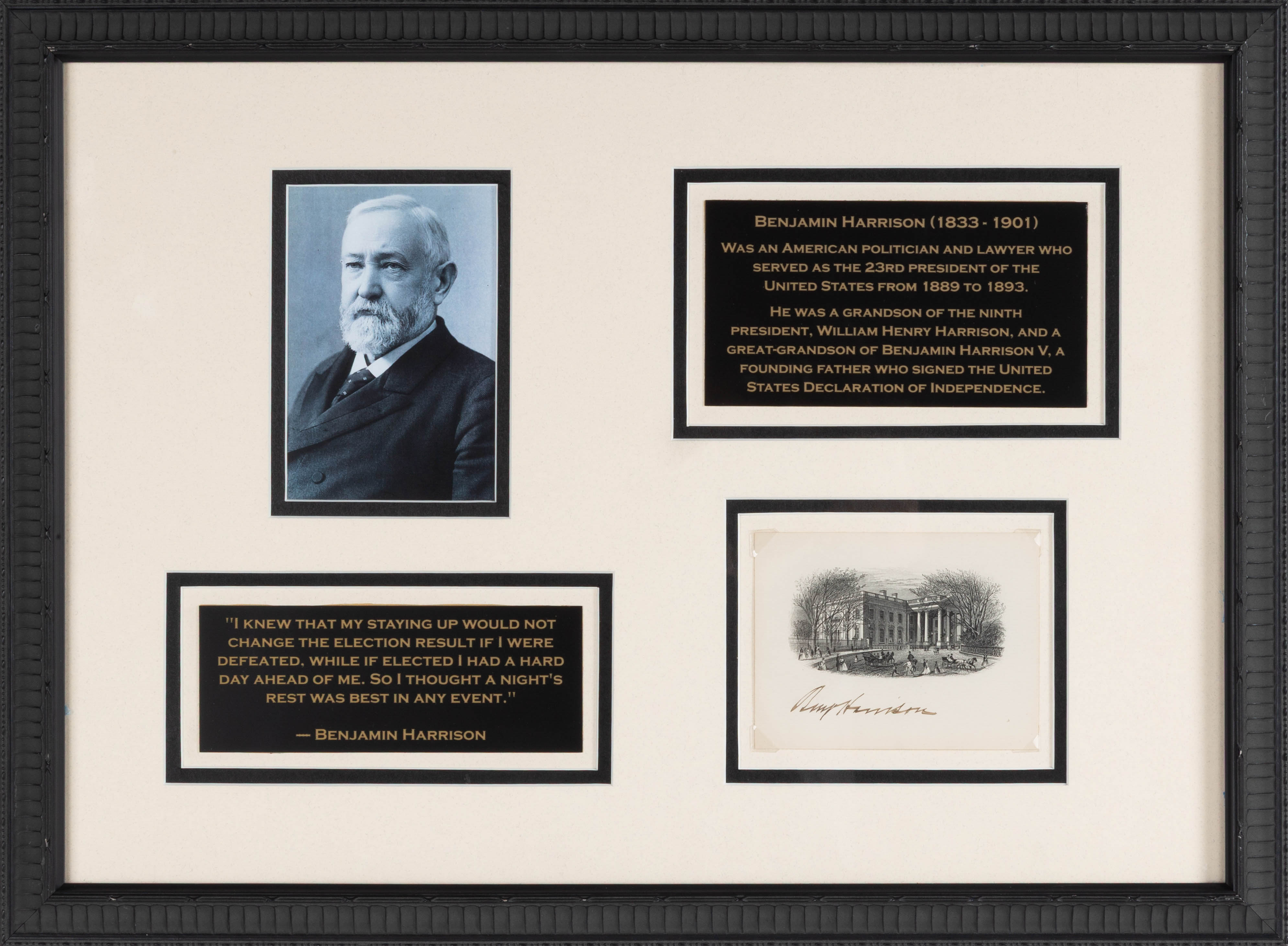 President Benjamin Harrison Autograph | Cottone Auctions