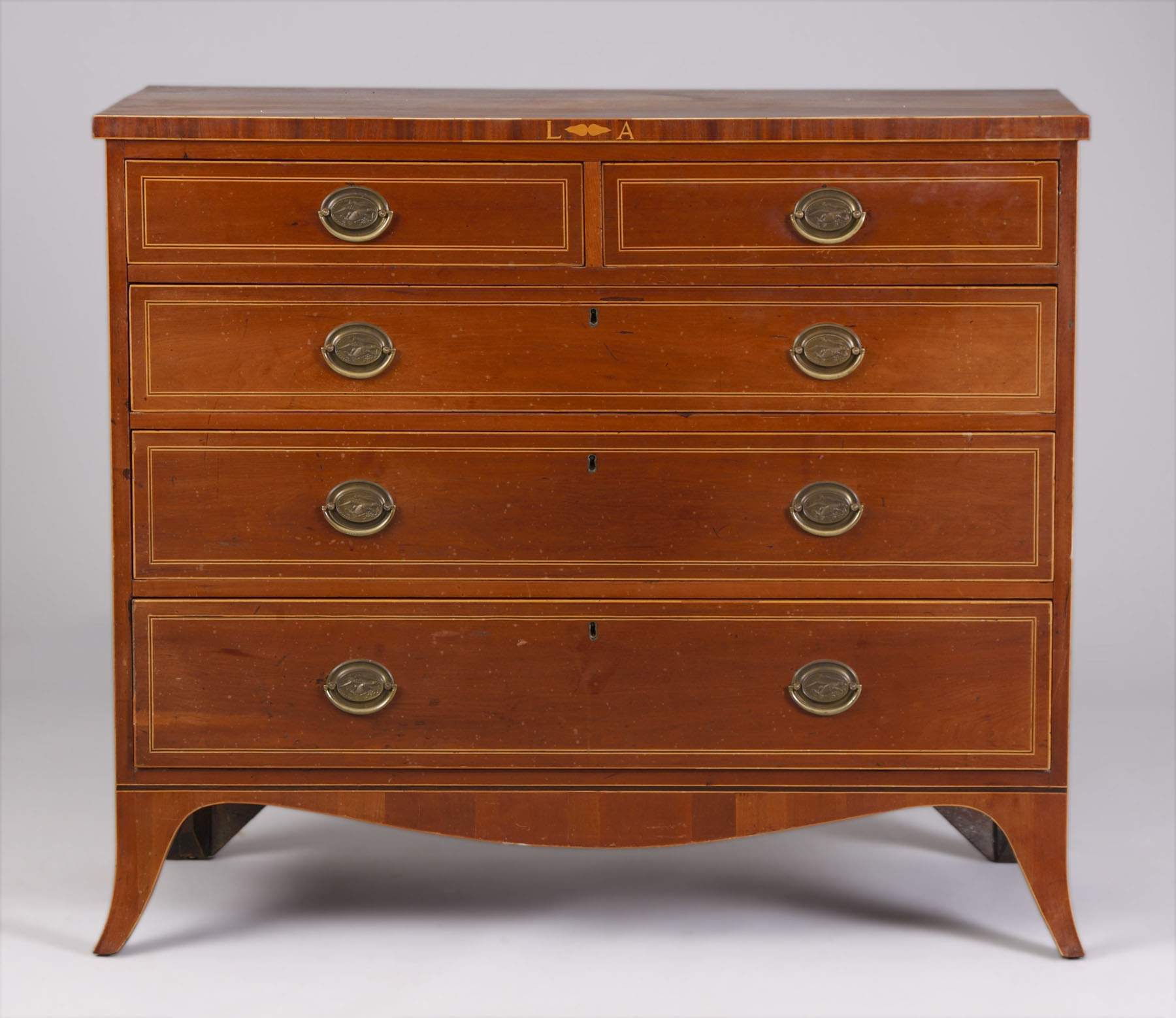 Hepplewhite Cherry Chest | Cottone Auctions