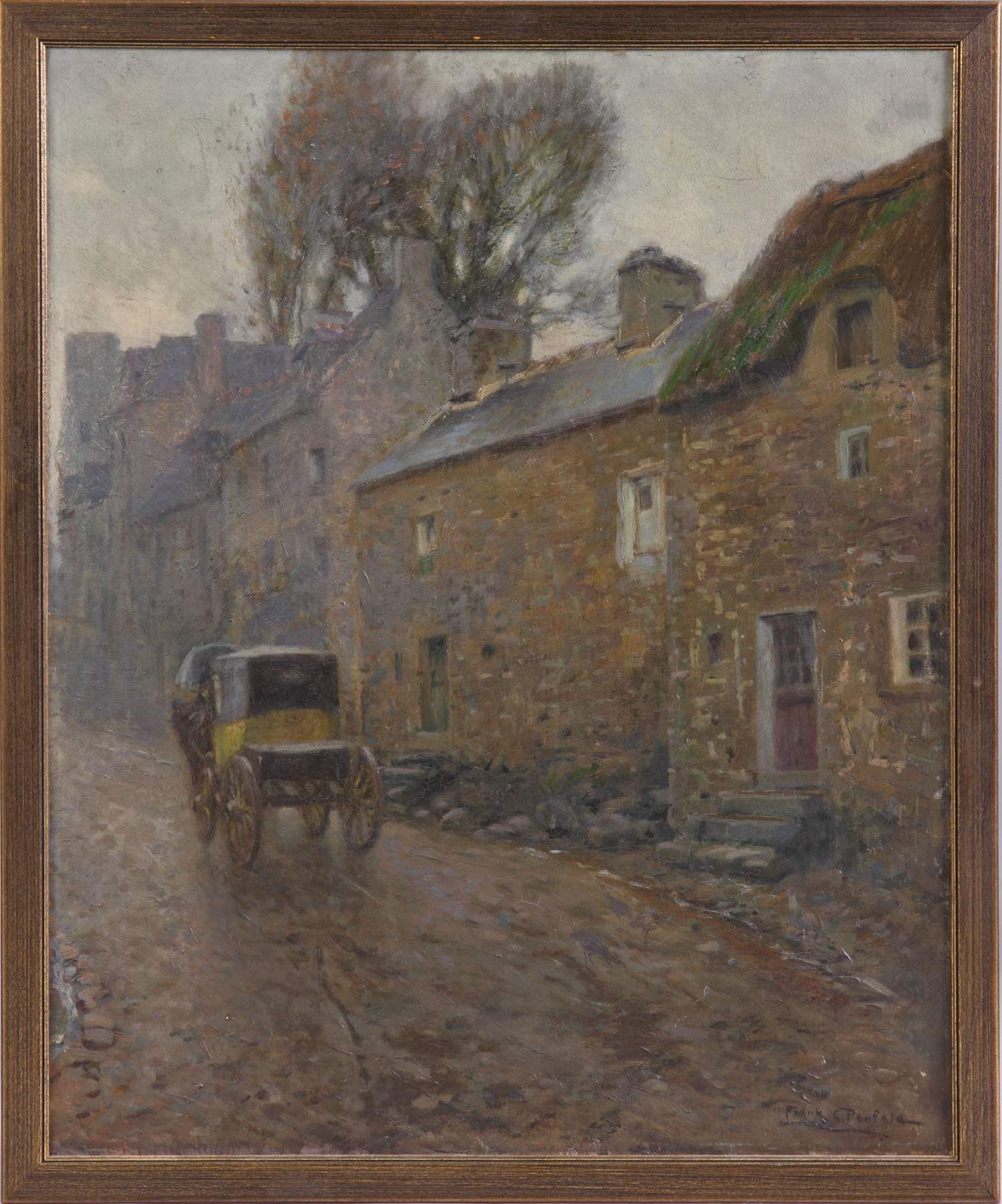 Frank Penfold (American, 1849-1927) Untitled Carriage/Street Scene ...