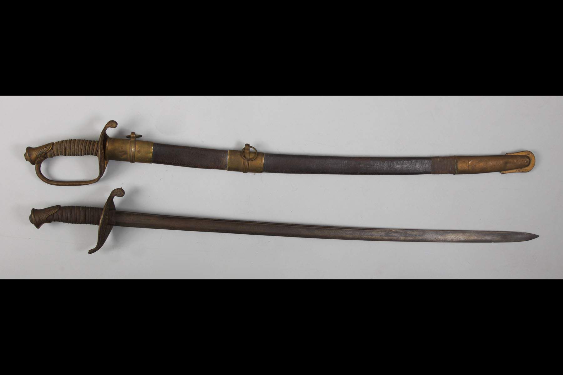 2 Model 1850 Field Officer's Swords | Cottone Auctions