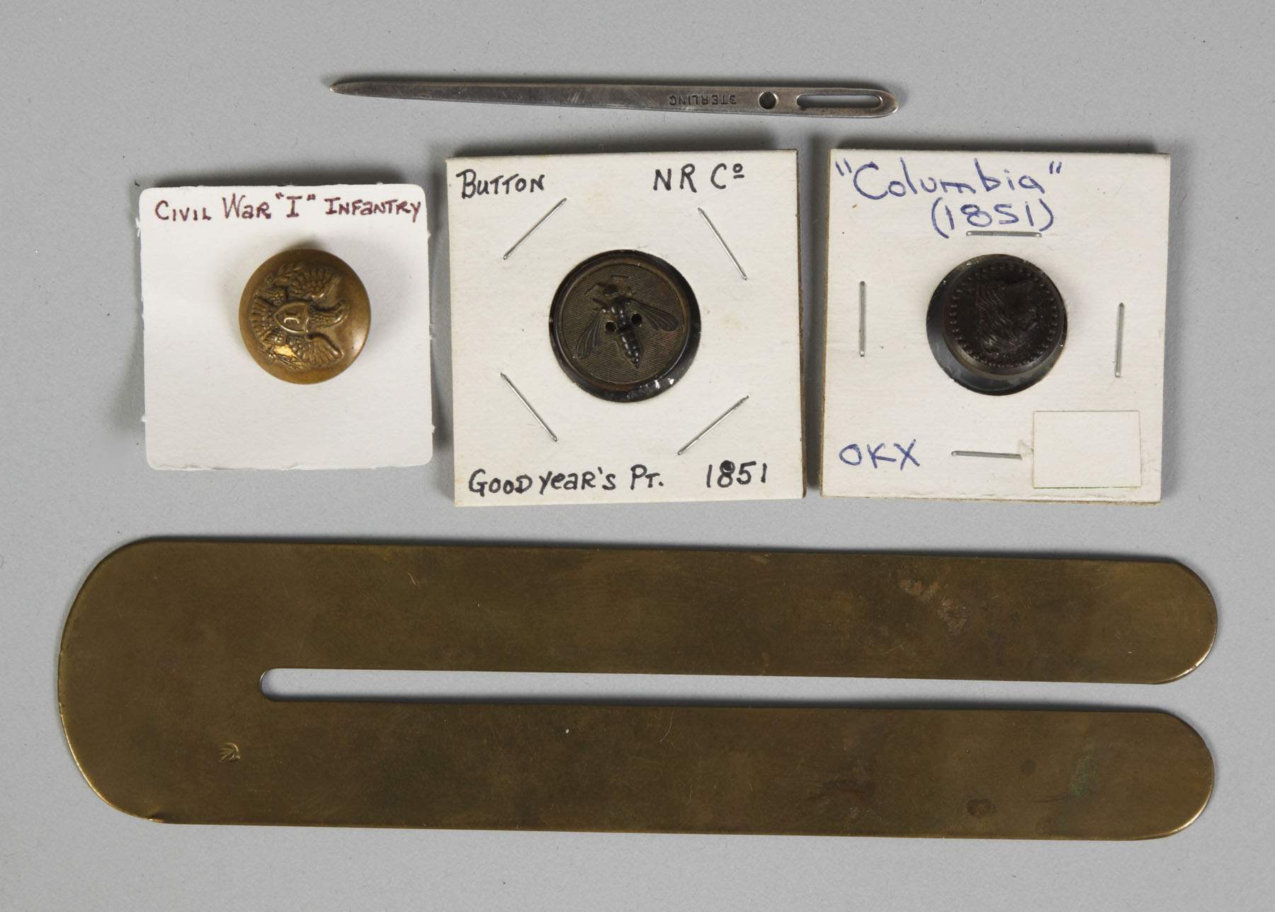 Buttons, Button Polisher, Sterling Bodkin | Cottone Auctions