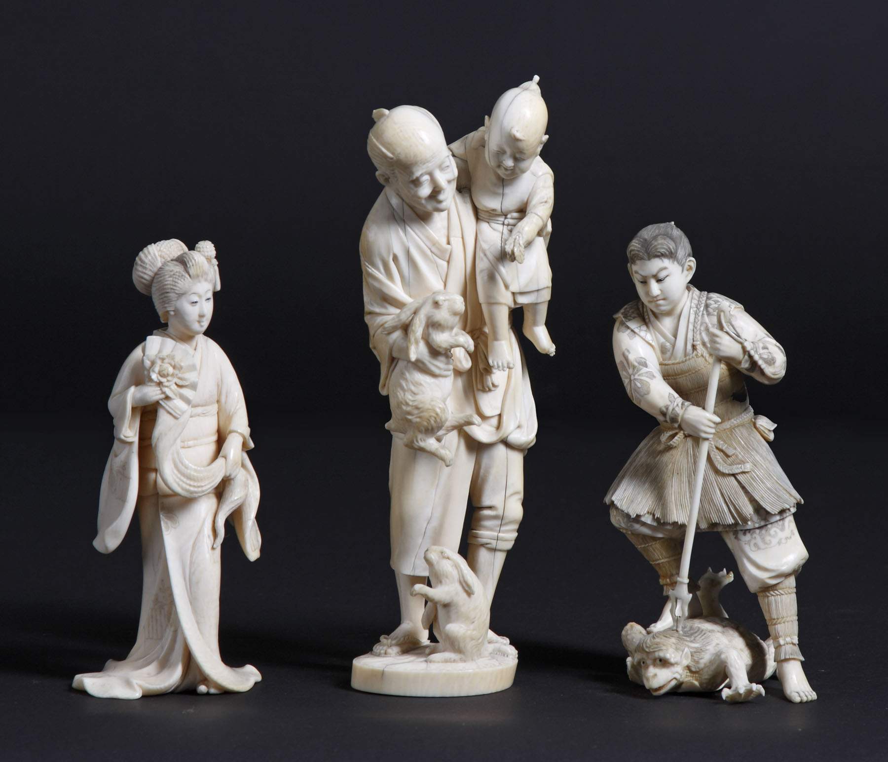Carved Ivory Figures | Cottone Auctions