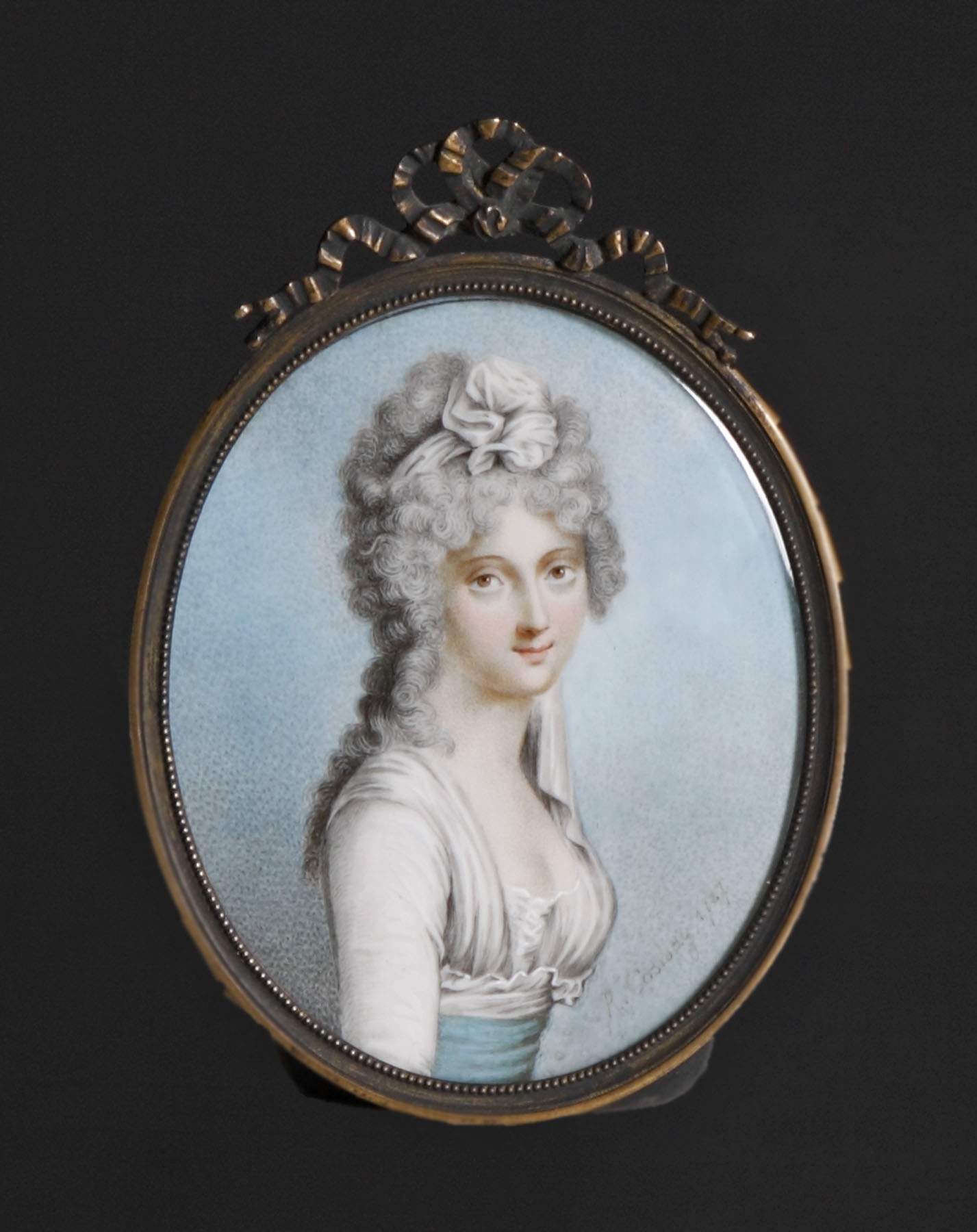 In the manner of Richard Cosway (1742-1821) "Lady Manners" miniature ...