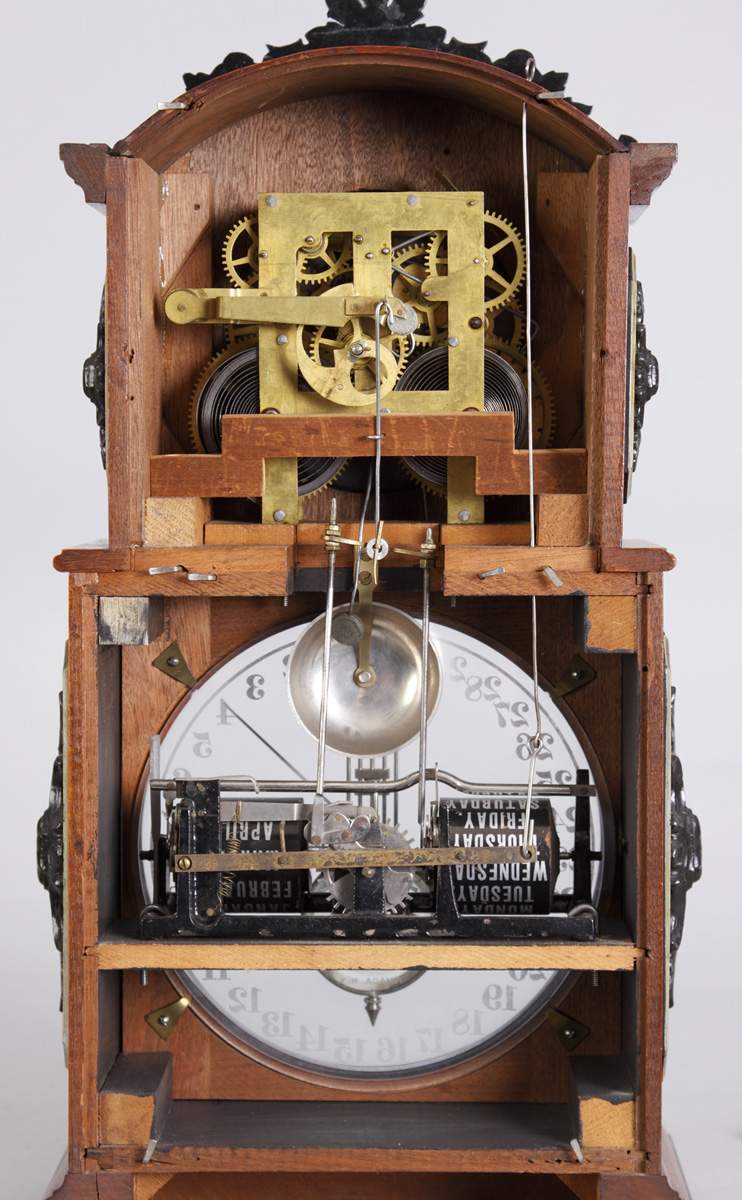 Ithaca 3 1/2 Calendar Parlor Clock | Cottone Auctions