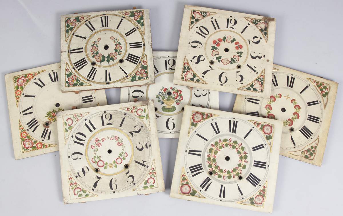 Group of 7 Painted Wood Dials | Cottone Auctions