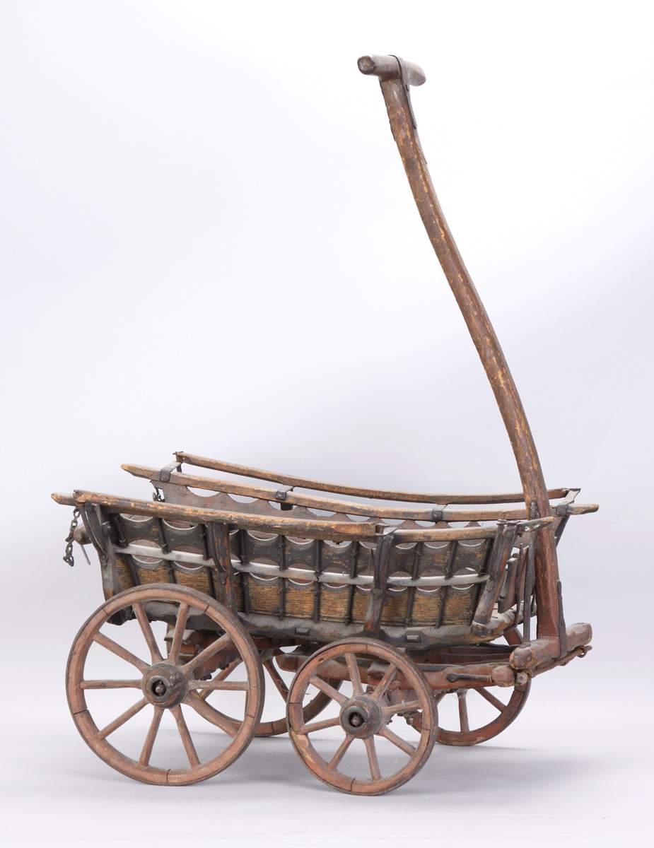 Early 19th Century Handmade Childs Cart | Cottone Auctions