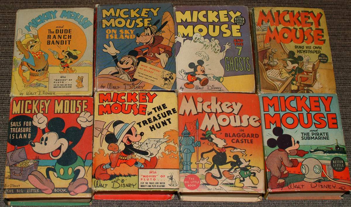 8 Mickey Mouse Big Little Books | Cottone Auctions