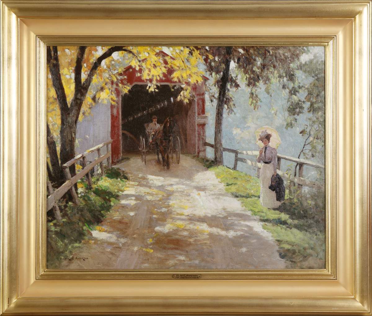 Victor C. Anderson (American, 1882 - 1937) Trysting Place of Long Ago ...